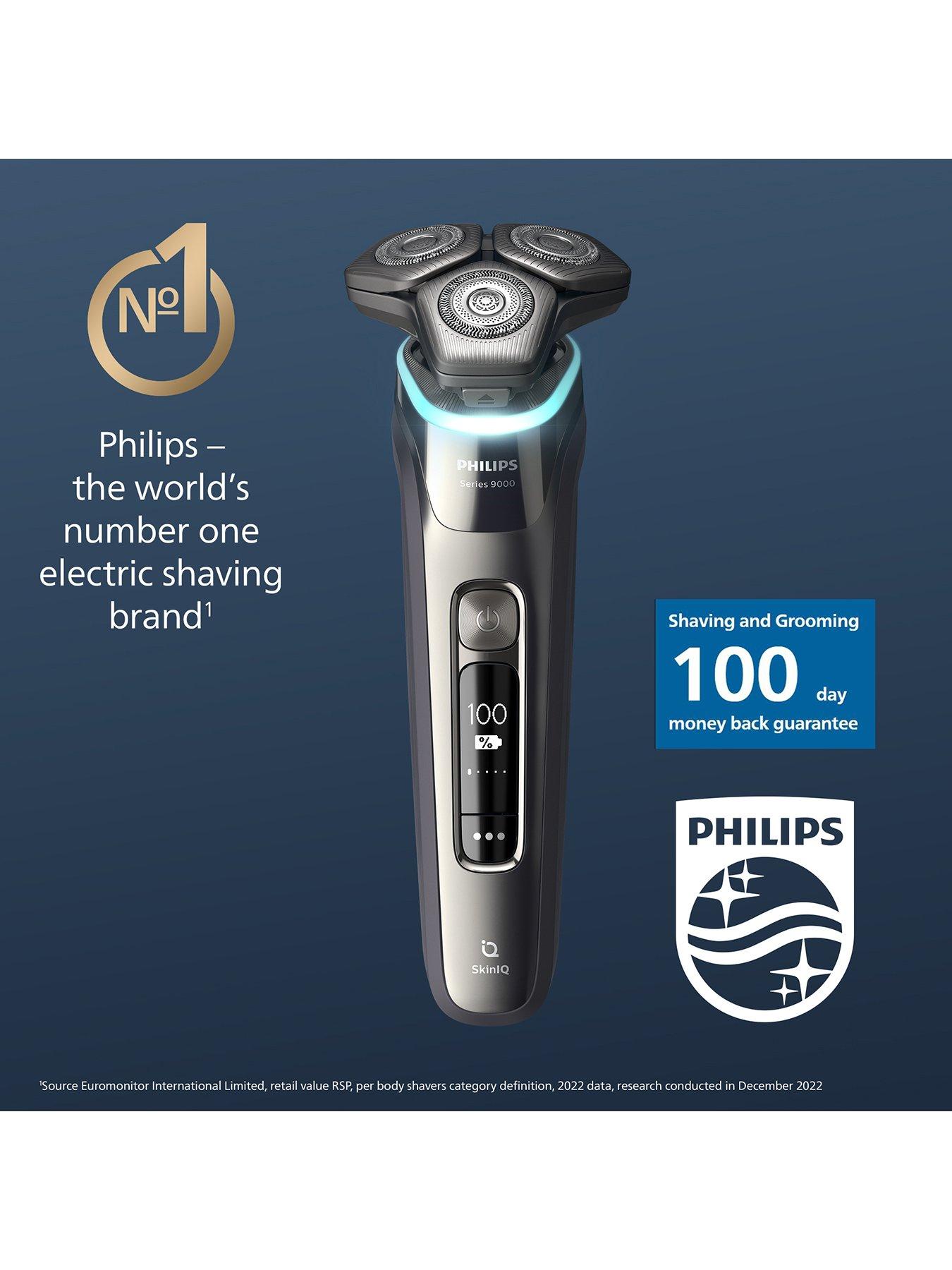 Philips Series 9000 Wet & Dry Electric Shaver with SkinIQ technology ...