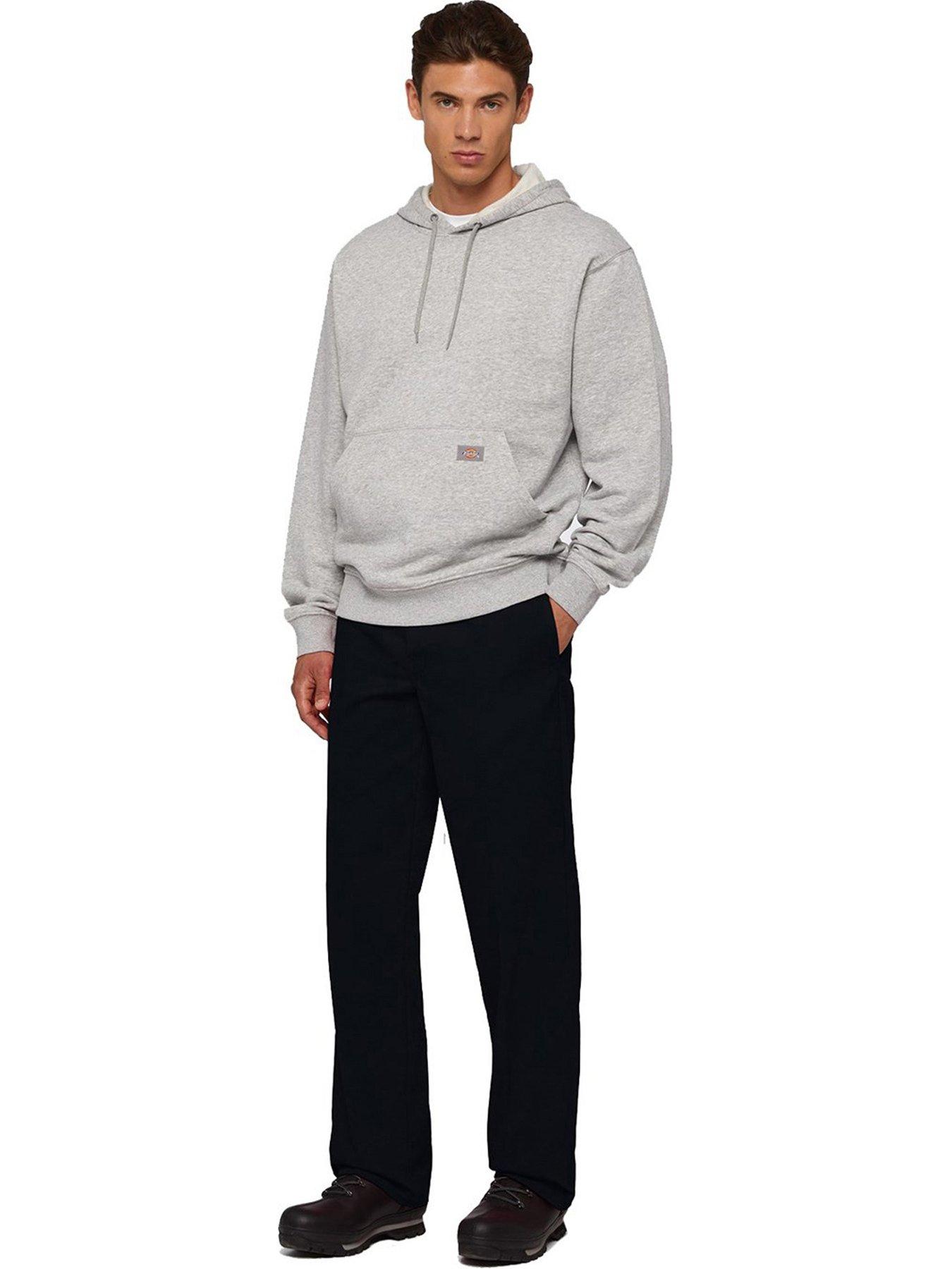 Dickies Mens Everyday Fleece Hoodie Grey Very