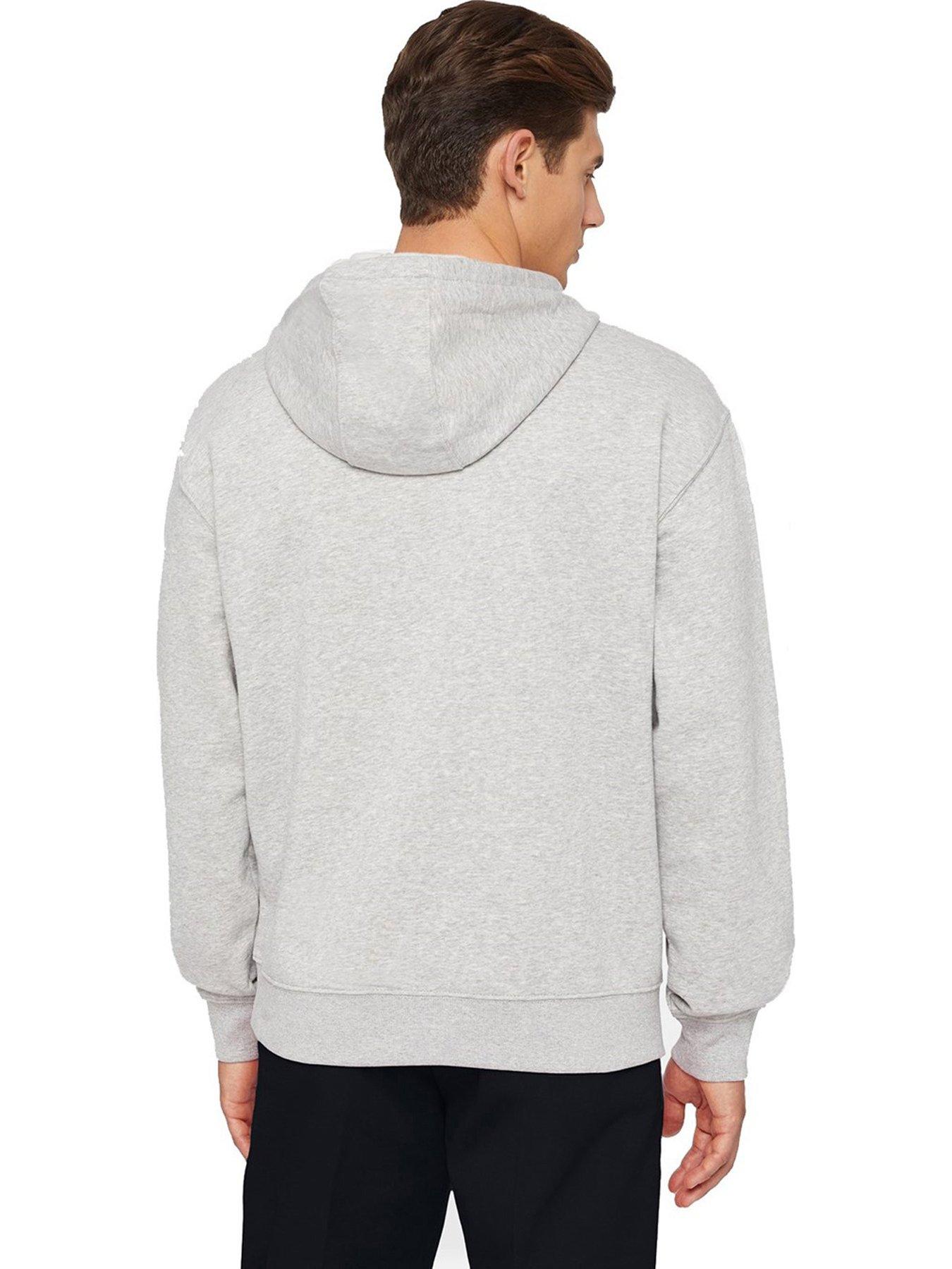 Dickies Mens Everyday Fleece Hoodie Grey Very