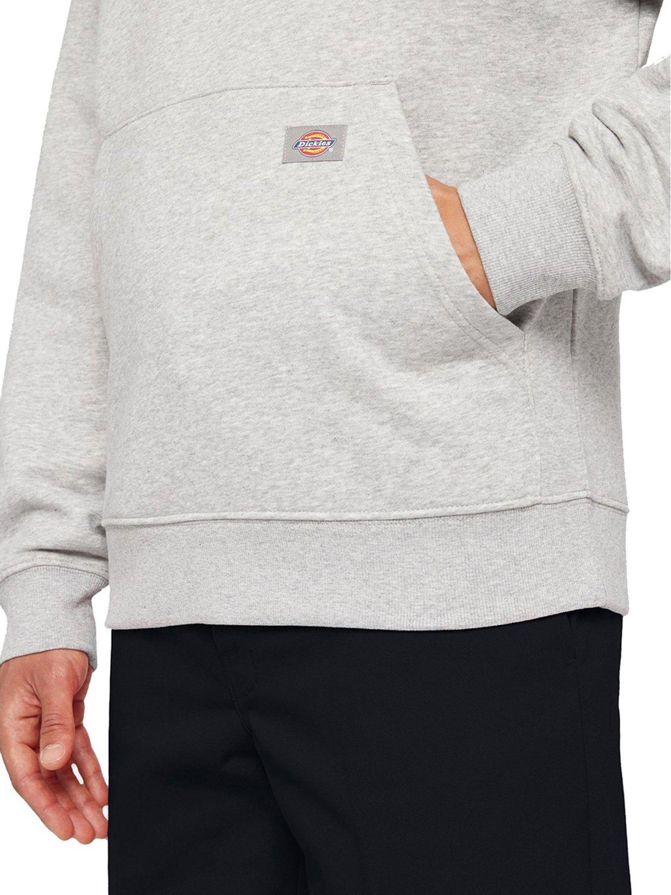 Dickies Mens Everyday Fleece Hoodie Grey Very