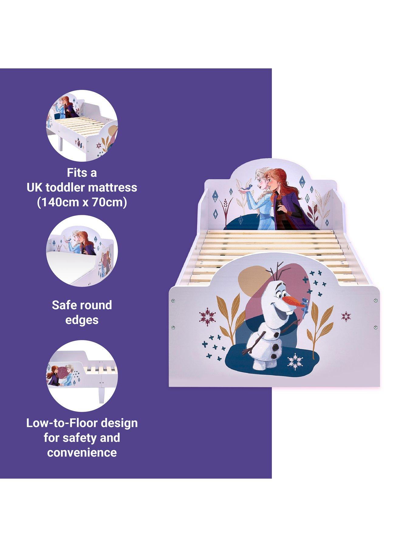 Disney Frozen Toddler Bed with Elsa, Anna & Olaf | Very