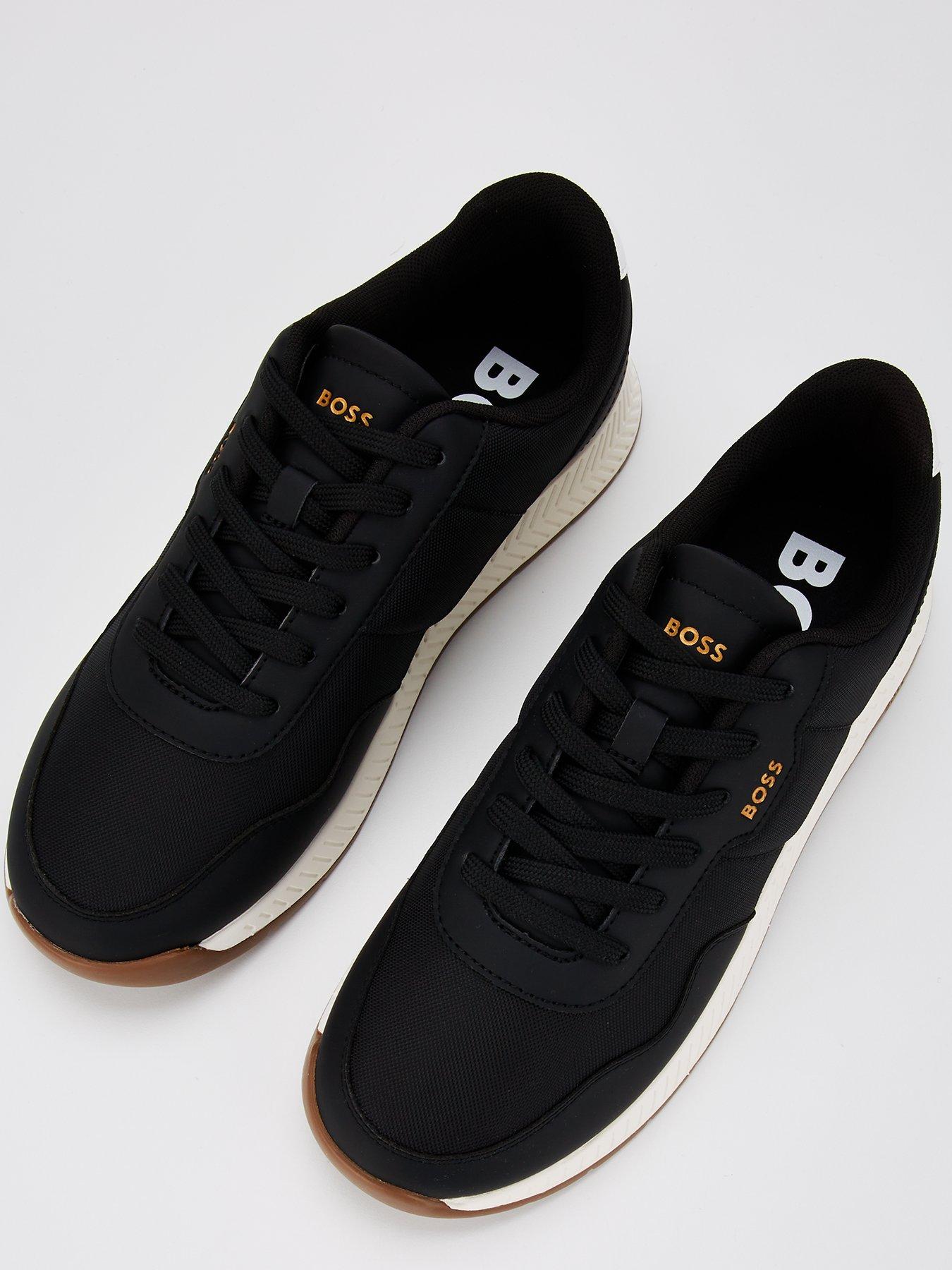 BOSS Titanium Nylon/Leather Lace Runners | Very