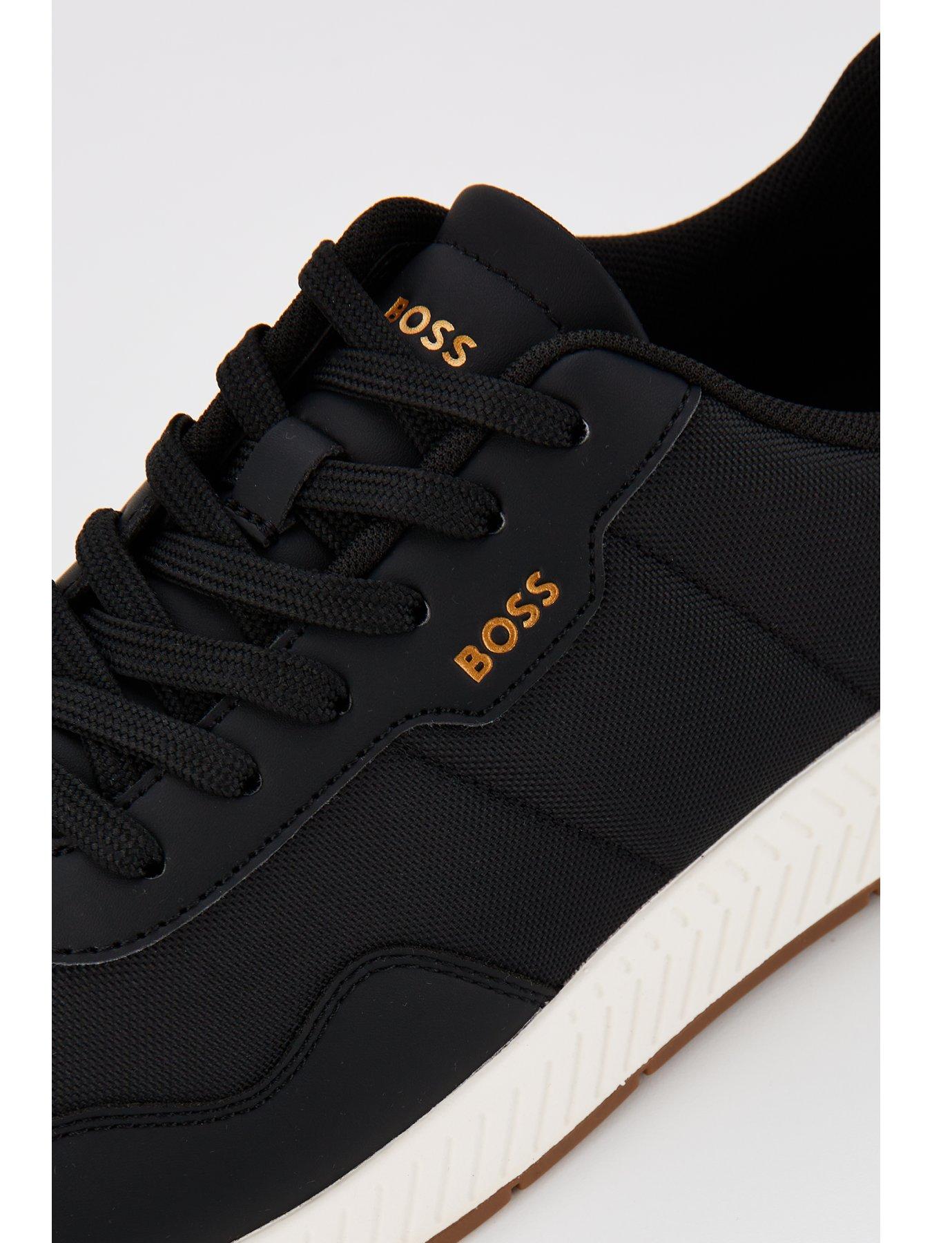 BOSS Titanium Nylon/Leather Lace Runners | Very
