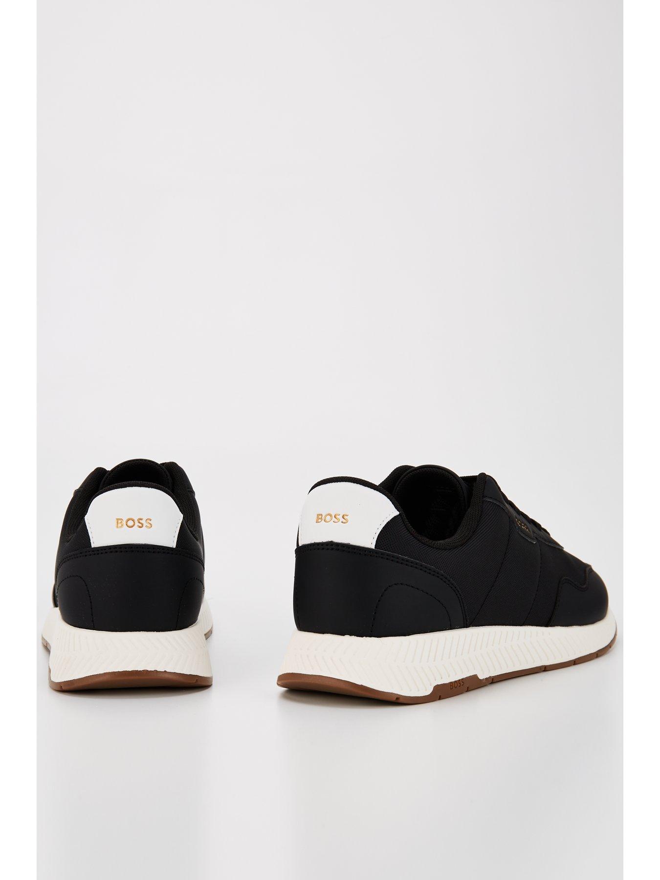 BOSS Titanium Nylon/Leather Lace Runners | Very