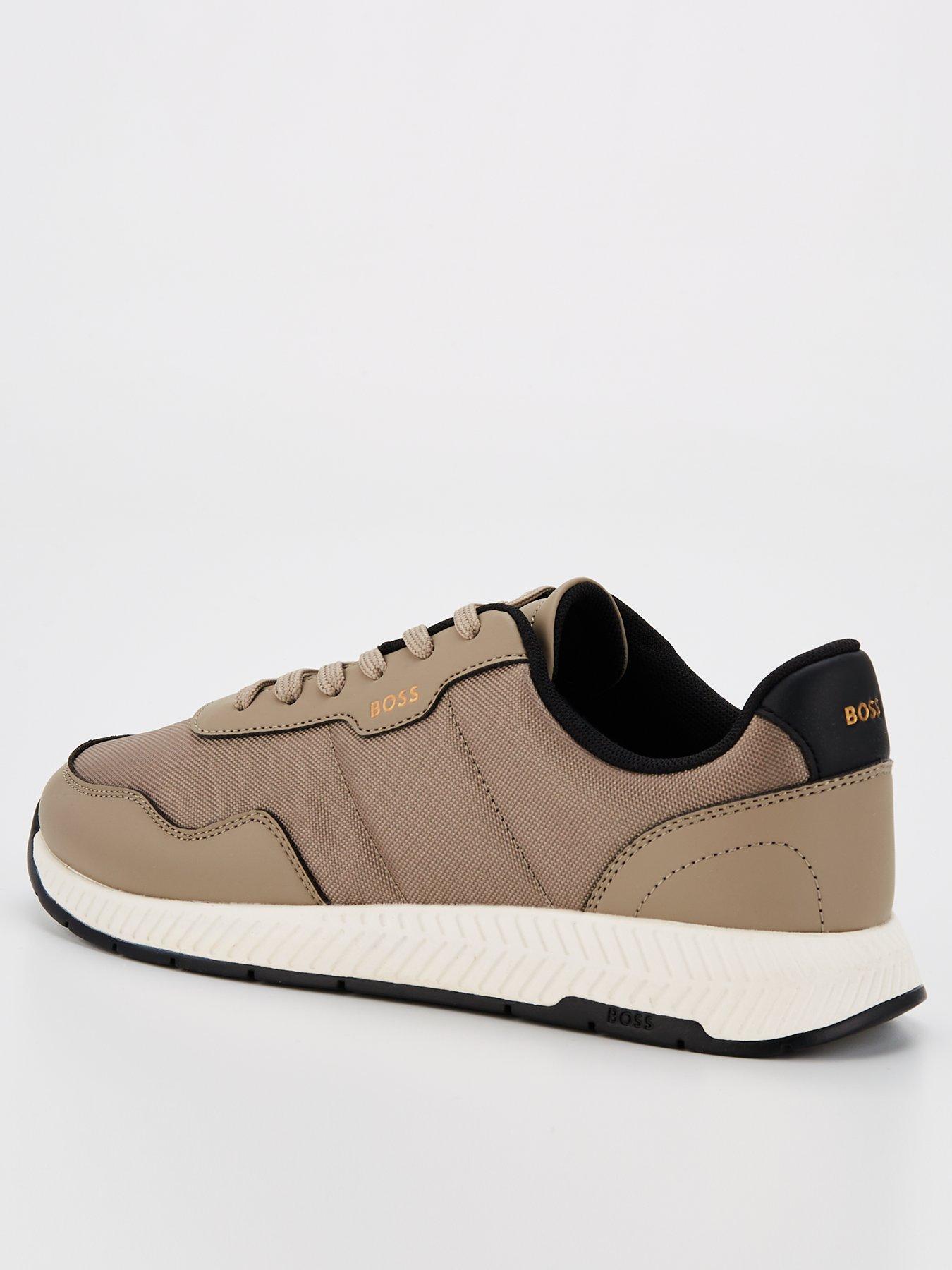 BOSS Titanium Nylon/Leather Lace Runners | Very