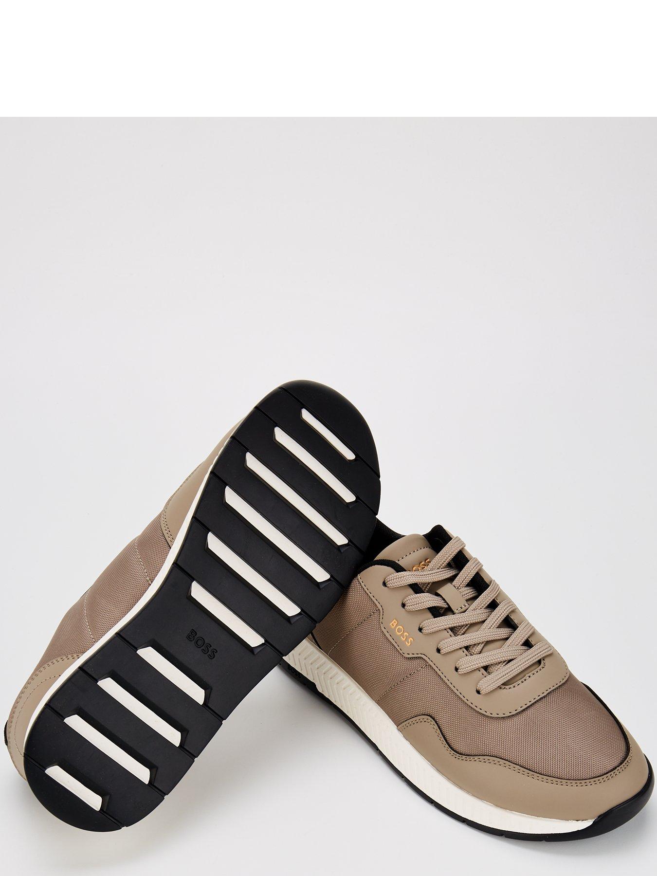 BOSS Titanium Nylon/Leather Lace Runners | Very