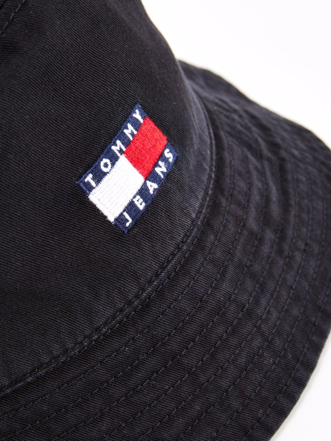 Tommy Jeans Heritage Flag Bucket Hat - Black | Very