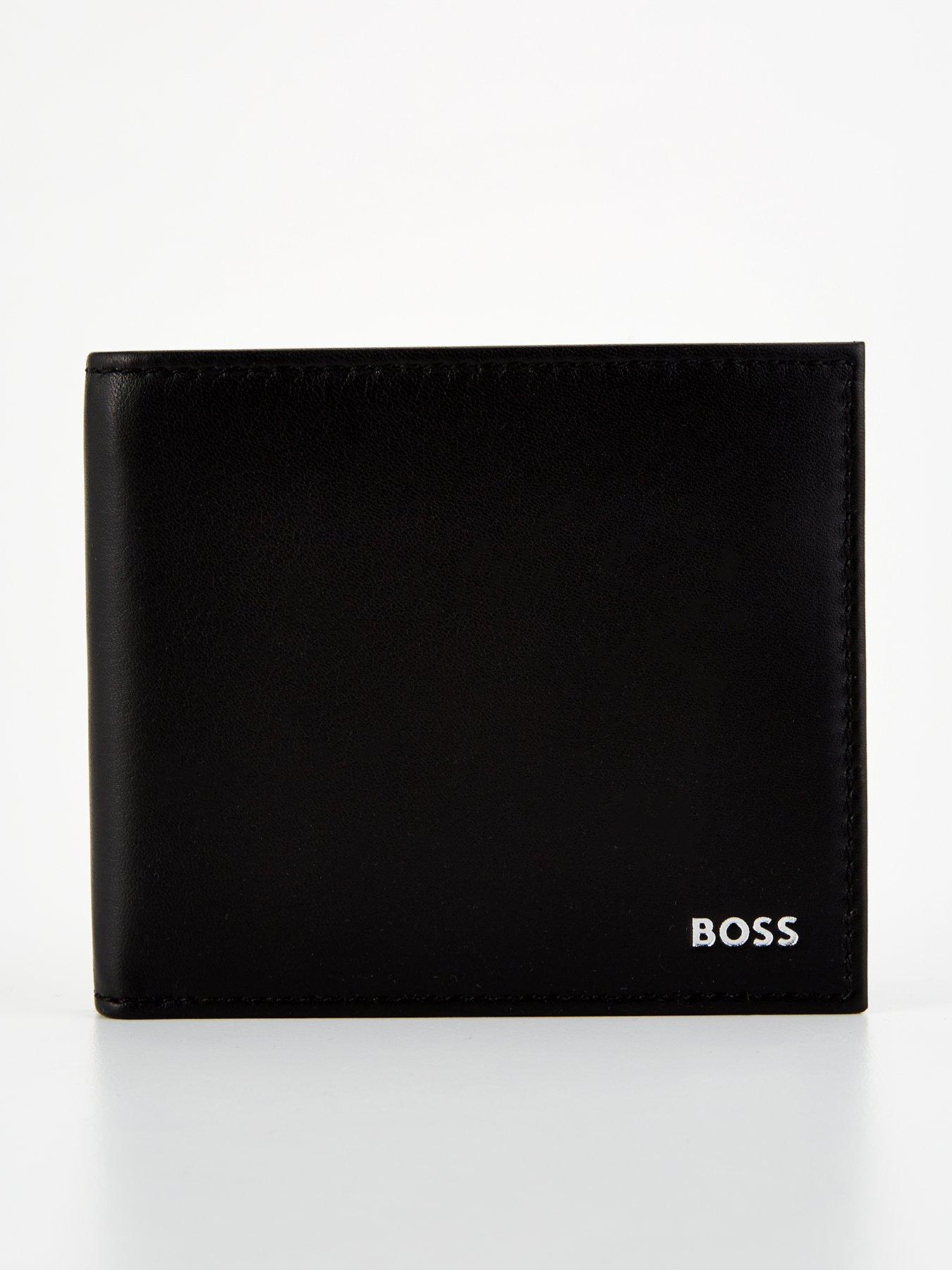 BOSS Randy Bi-fold 8 Credit Card Soft Leather Wallet- Black | Very