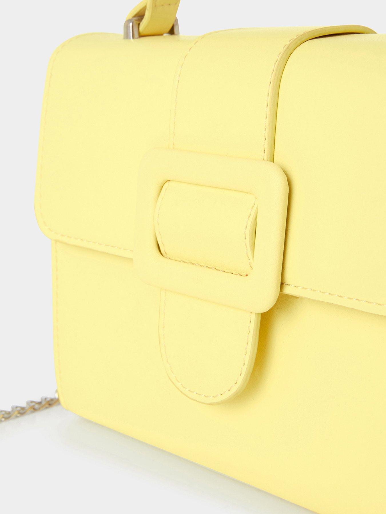 Joe Browns Retro Buckle Box Bag - Yellow | Very