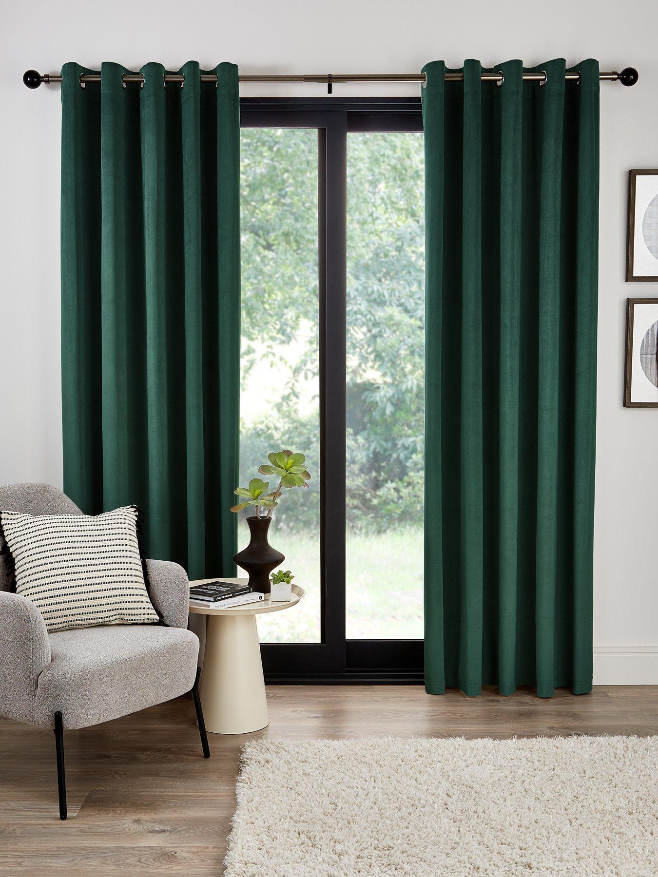 Home & Garden | Ready Made Curtains | Green | Very