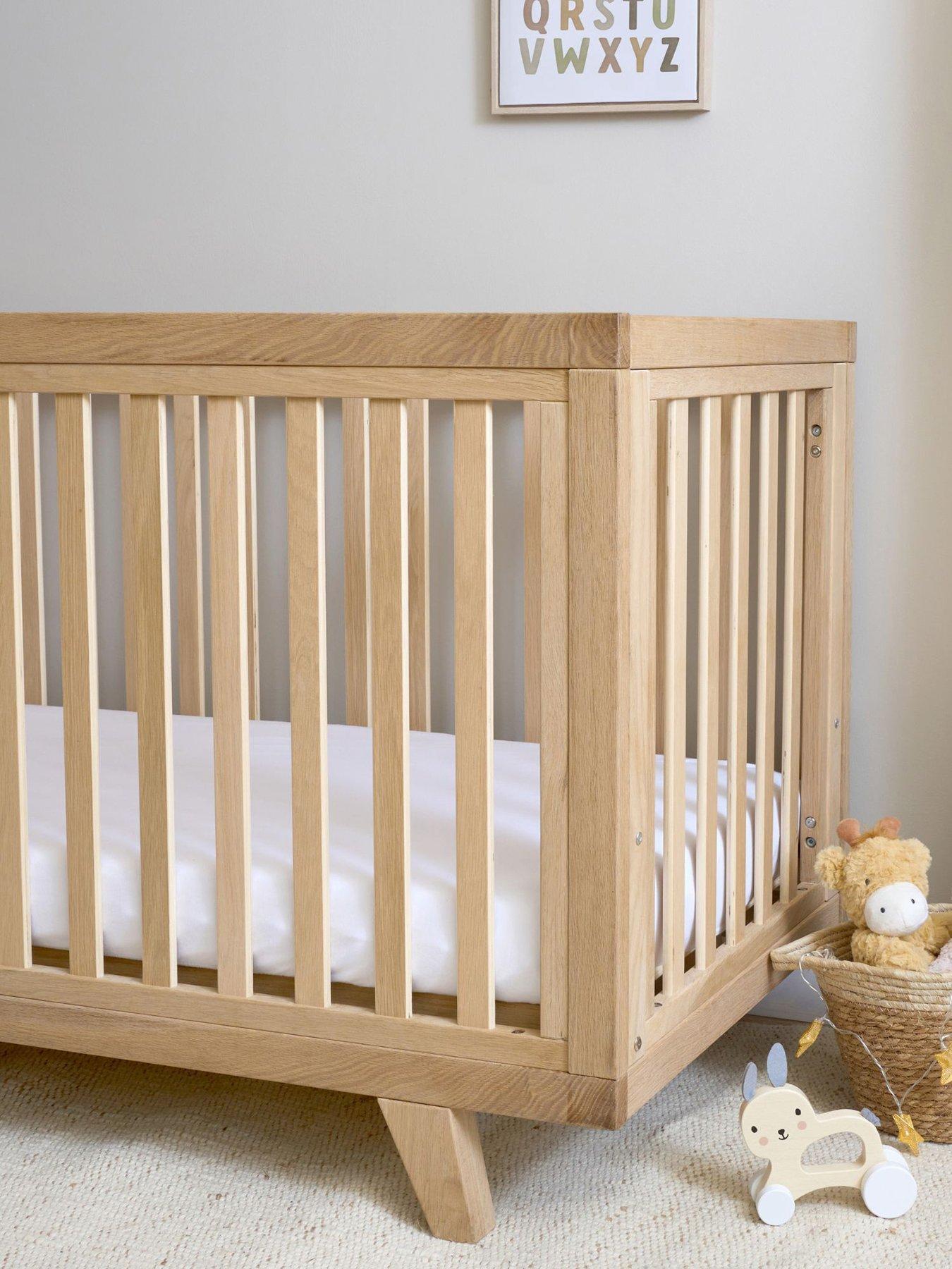 Clair De Lune Oak Cot Bed | Very