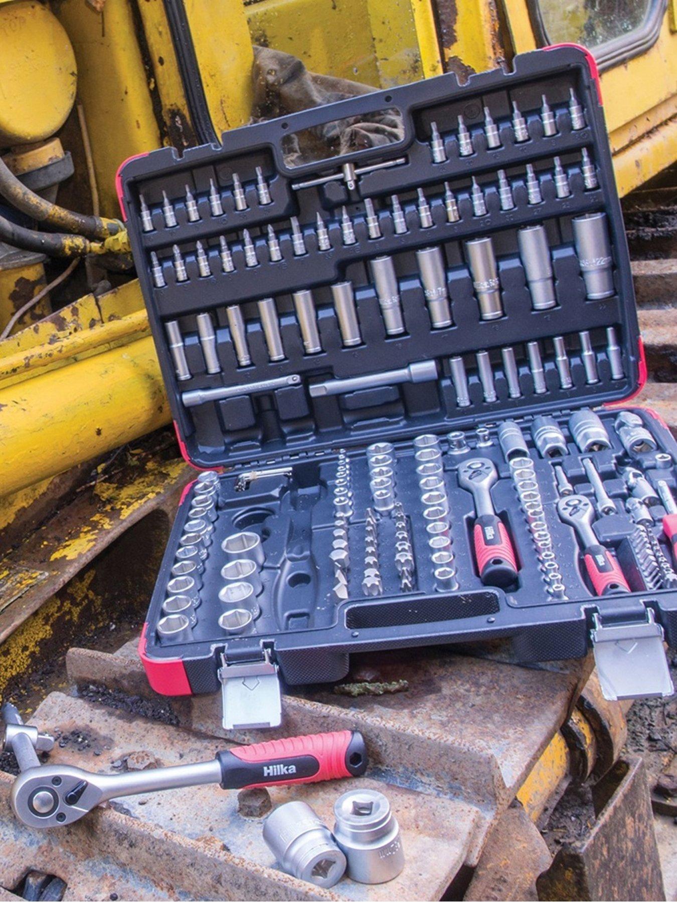 Hilka Tools 171 pce 1/4", 3/8" & 1/2" Dr Socket Set | Very