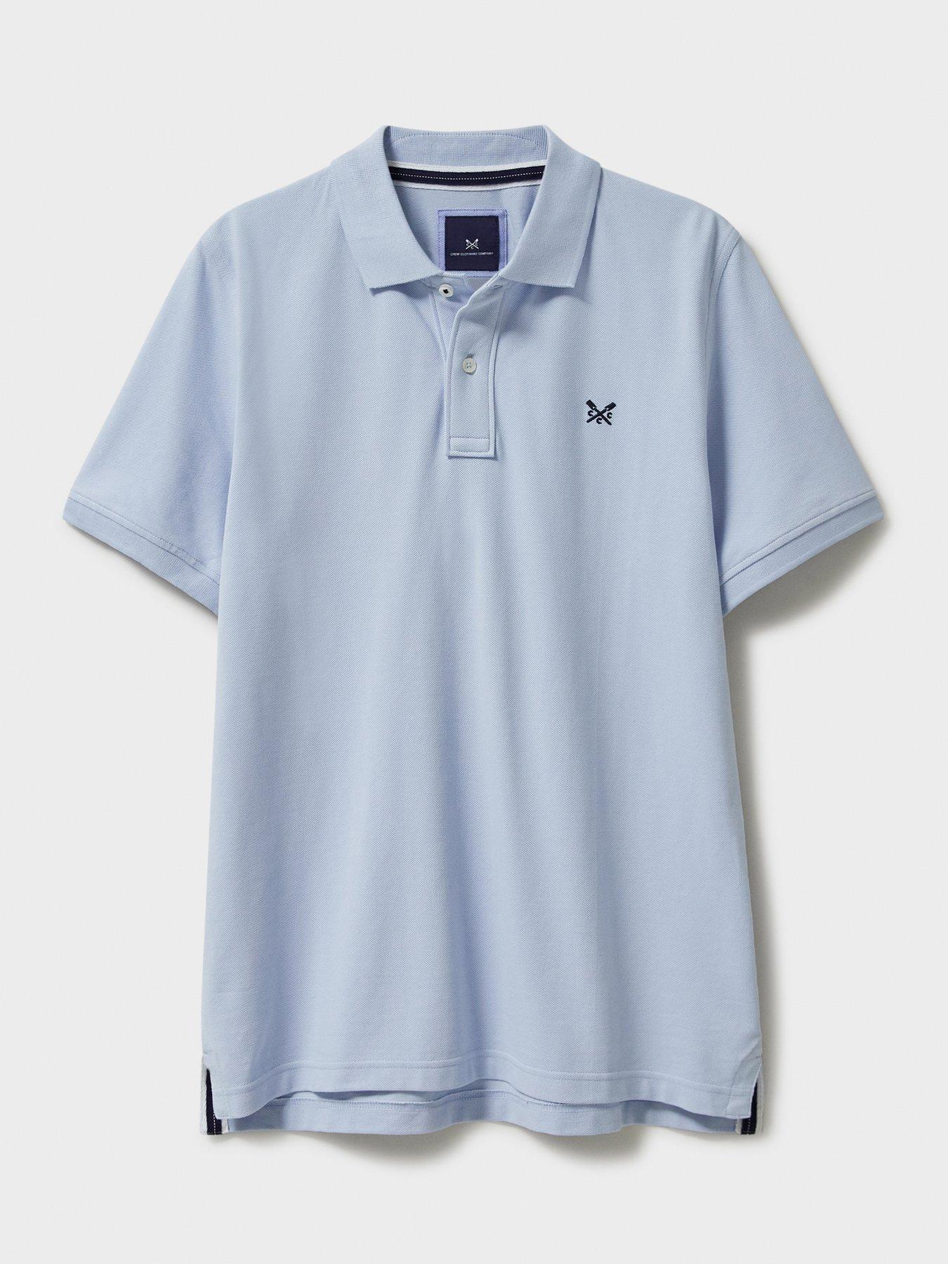 Crew Clothing Classic Pique Polo Shirt - Light Blue | Very