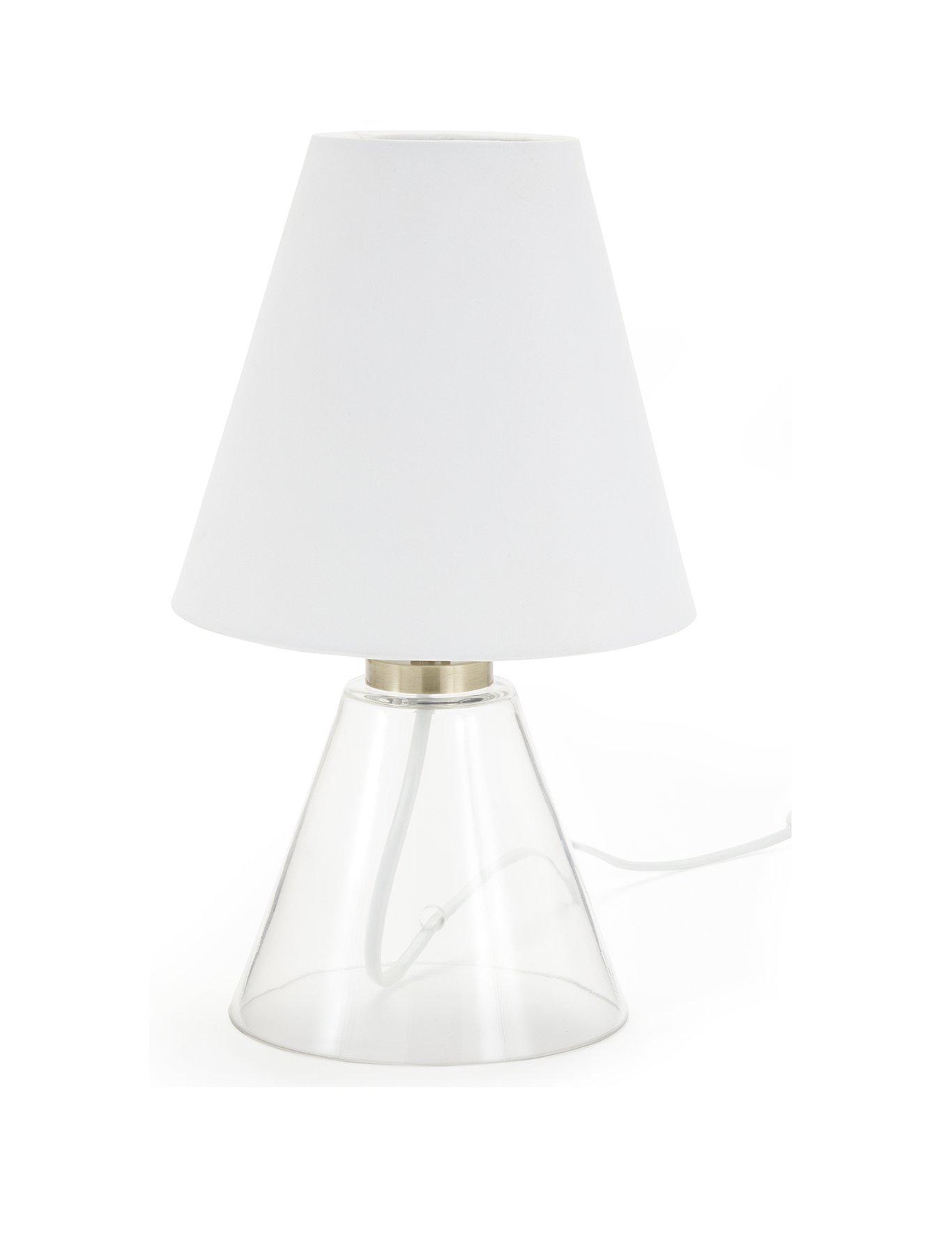 Very Home Conical Glass Table Lamp 23cm | Very