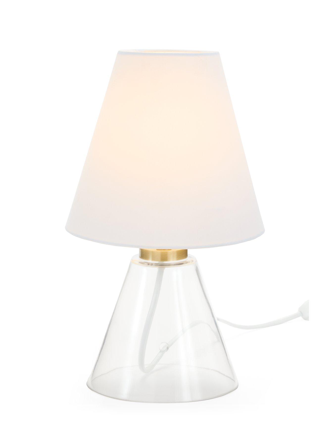 Very Home Conical Glass Table Lamp 23cm | Very