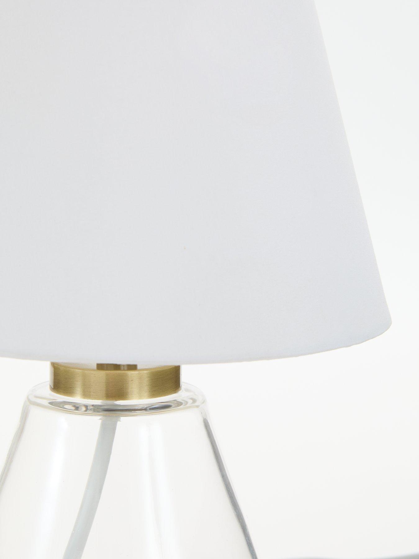 Very Home Conical Glass Table Lamp 23cm | Very