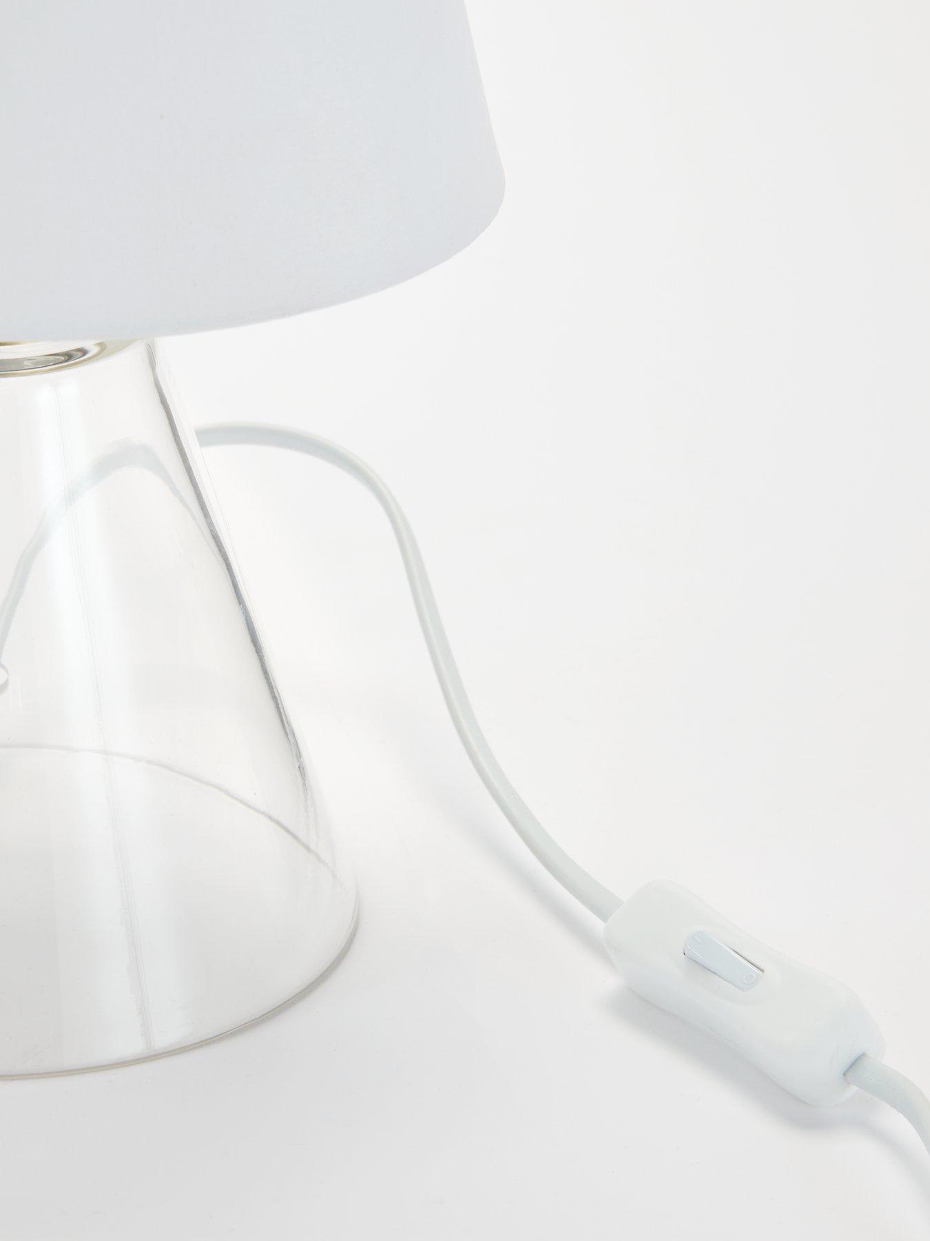 Very Home Conical Glass Table Lamp 23cm | Very