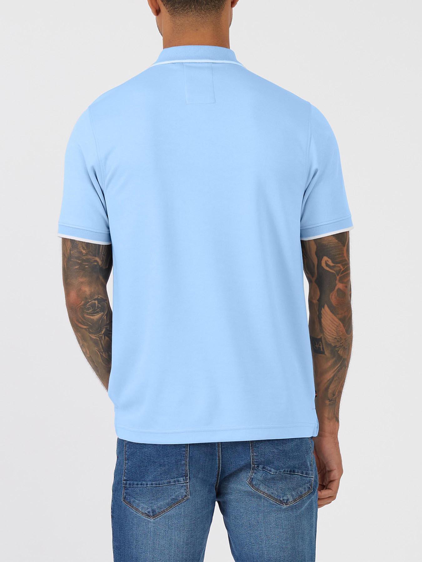 Luke 1977 Meadtastic Sport Tipped Polo Shirt - Light Blue | Very