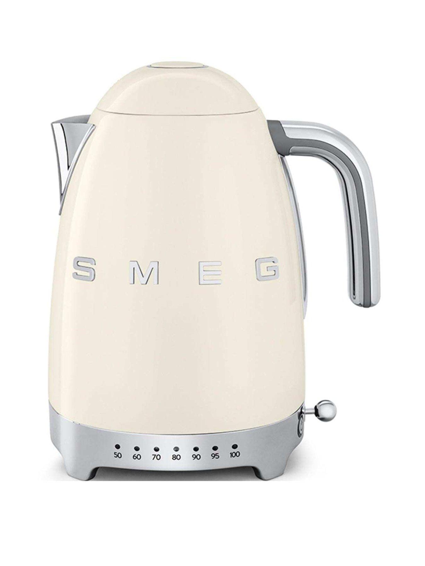 Smeg KLF04 Retro Style Jug Kettle, 3000W, 1.7L - Cream | Very