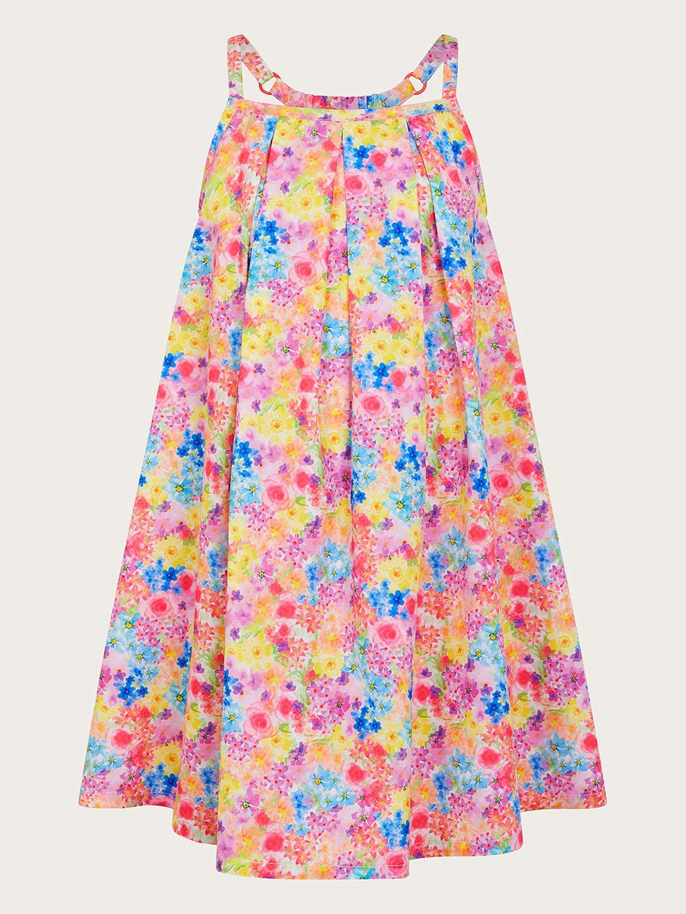 Monsoon Girls Ditsy Floral Swing Dress - Multi | Very