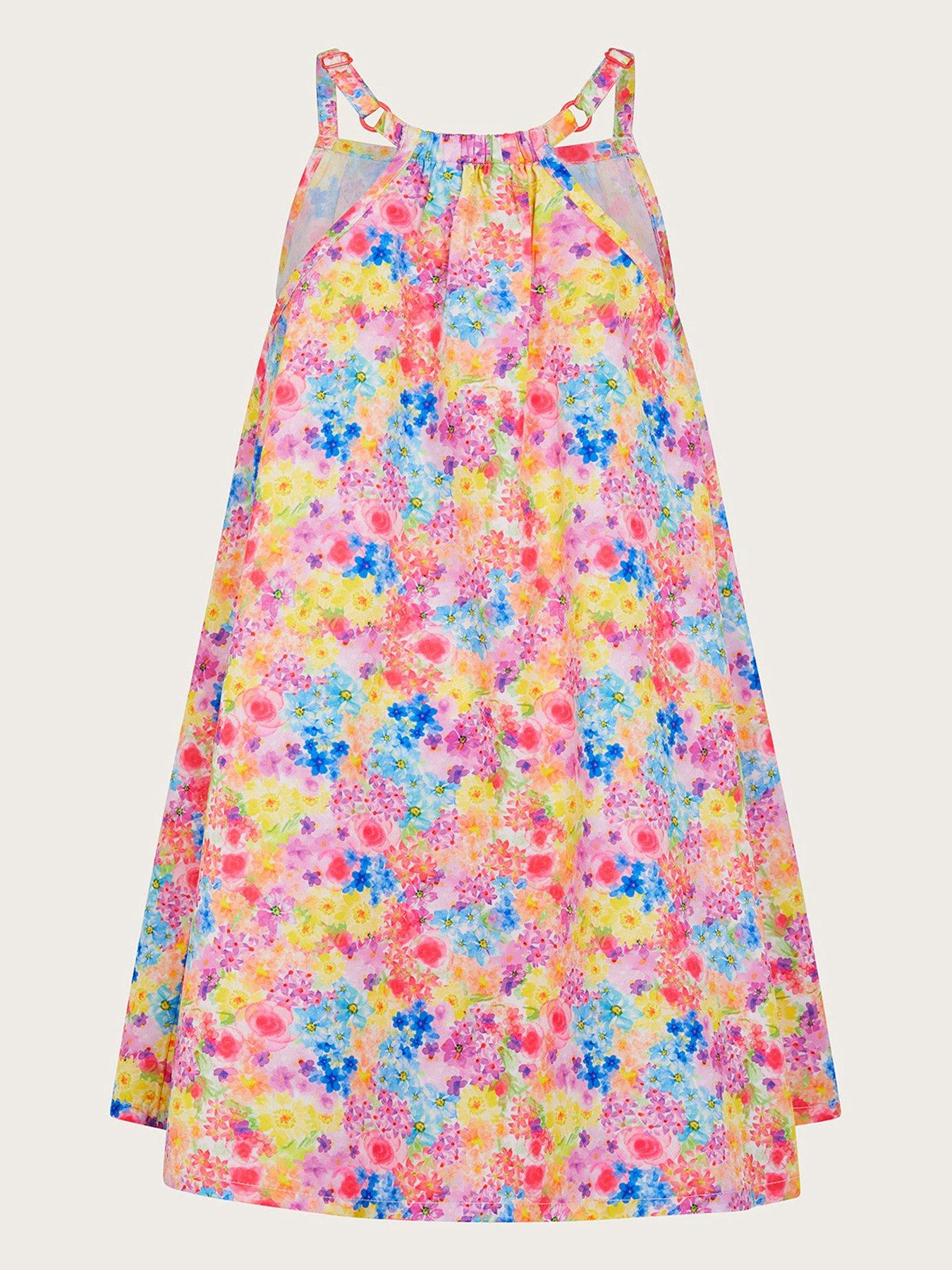 Monsoon Girls Ditsy Floral Swing Dress - Multi | Very