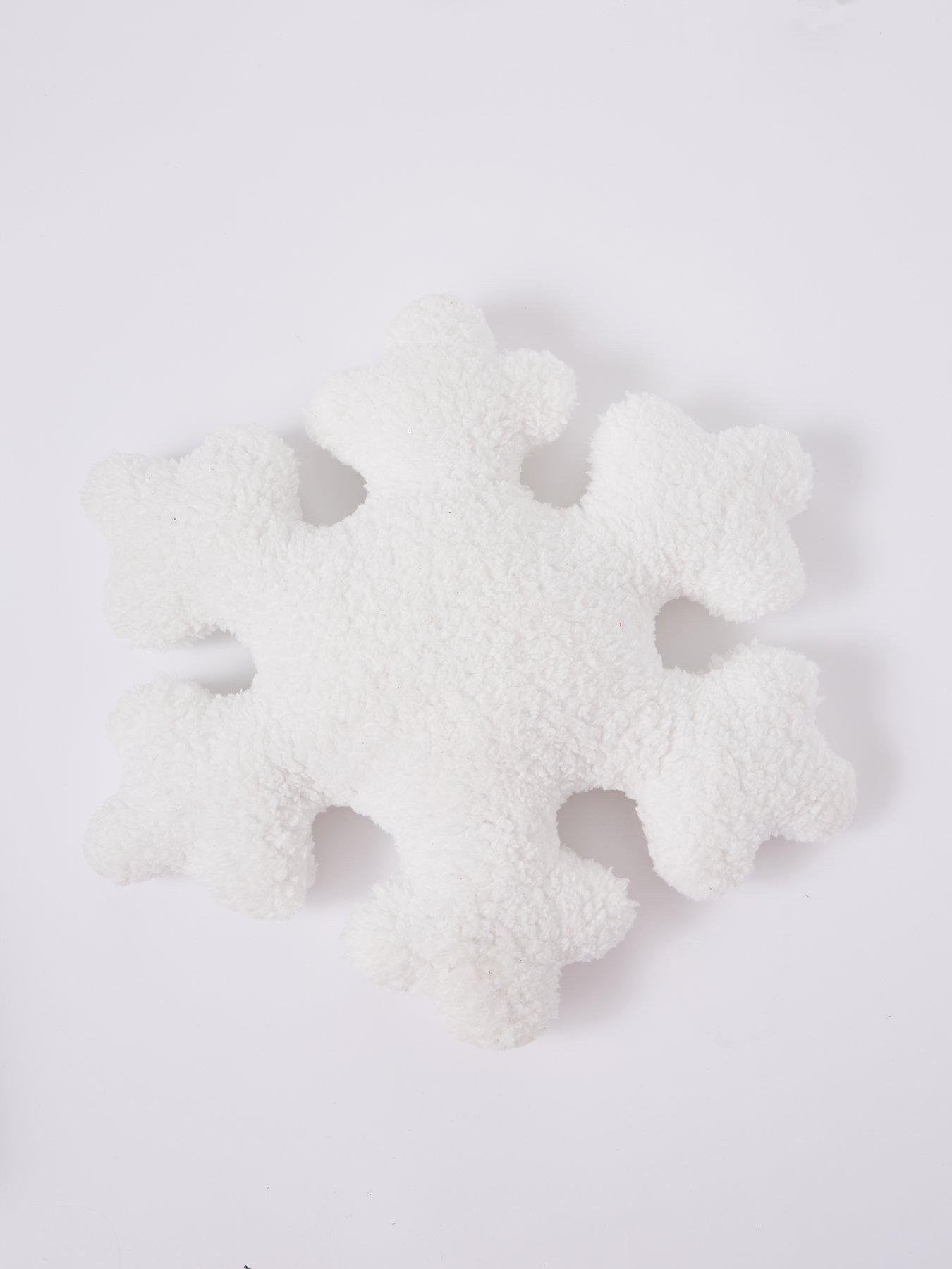 Very Home Boucle Snowflake-Shaped Christmas Cushion | Very