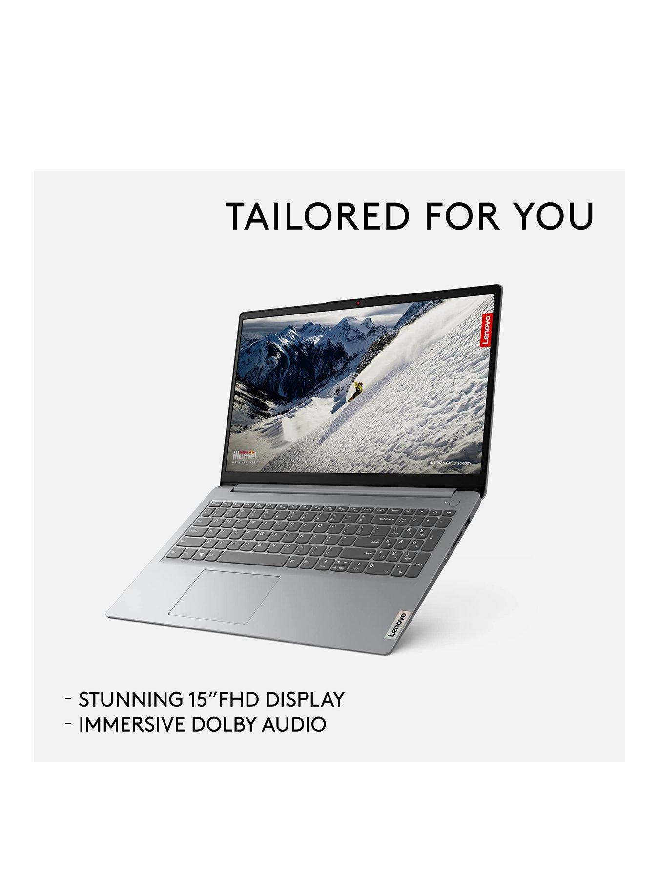 Lenovo IdeaPad 1, AMD Ryzen 3, 8GB RAM 128GB SSD, 15in Full HD Laptop ...