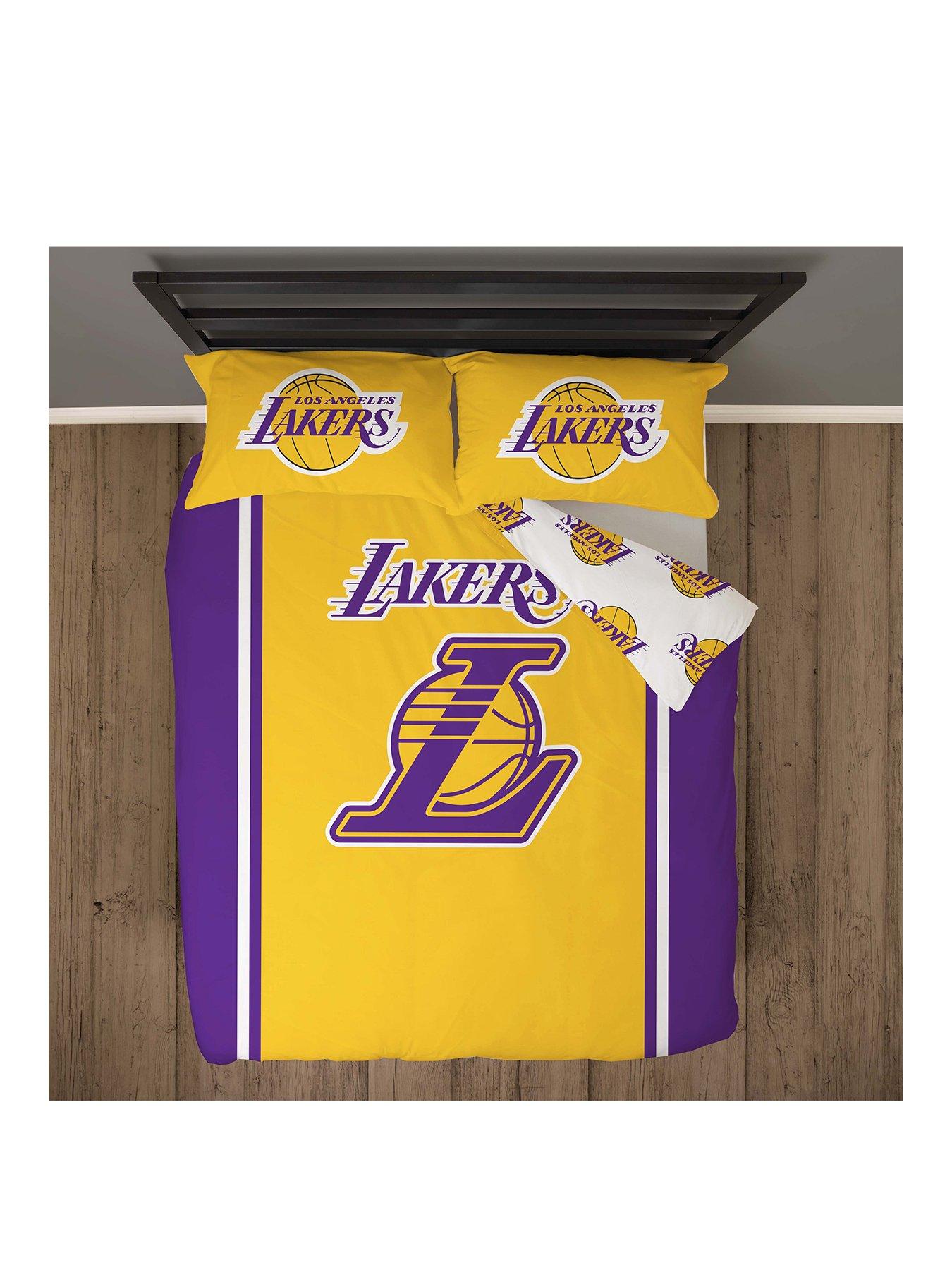 NBA LA Lakers Double Duvet Cover Set - Multi | very.co.uk