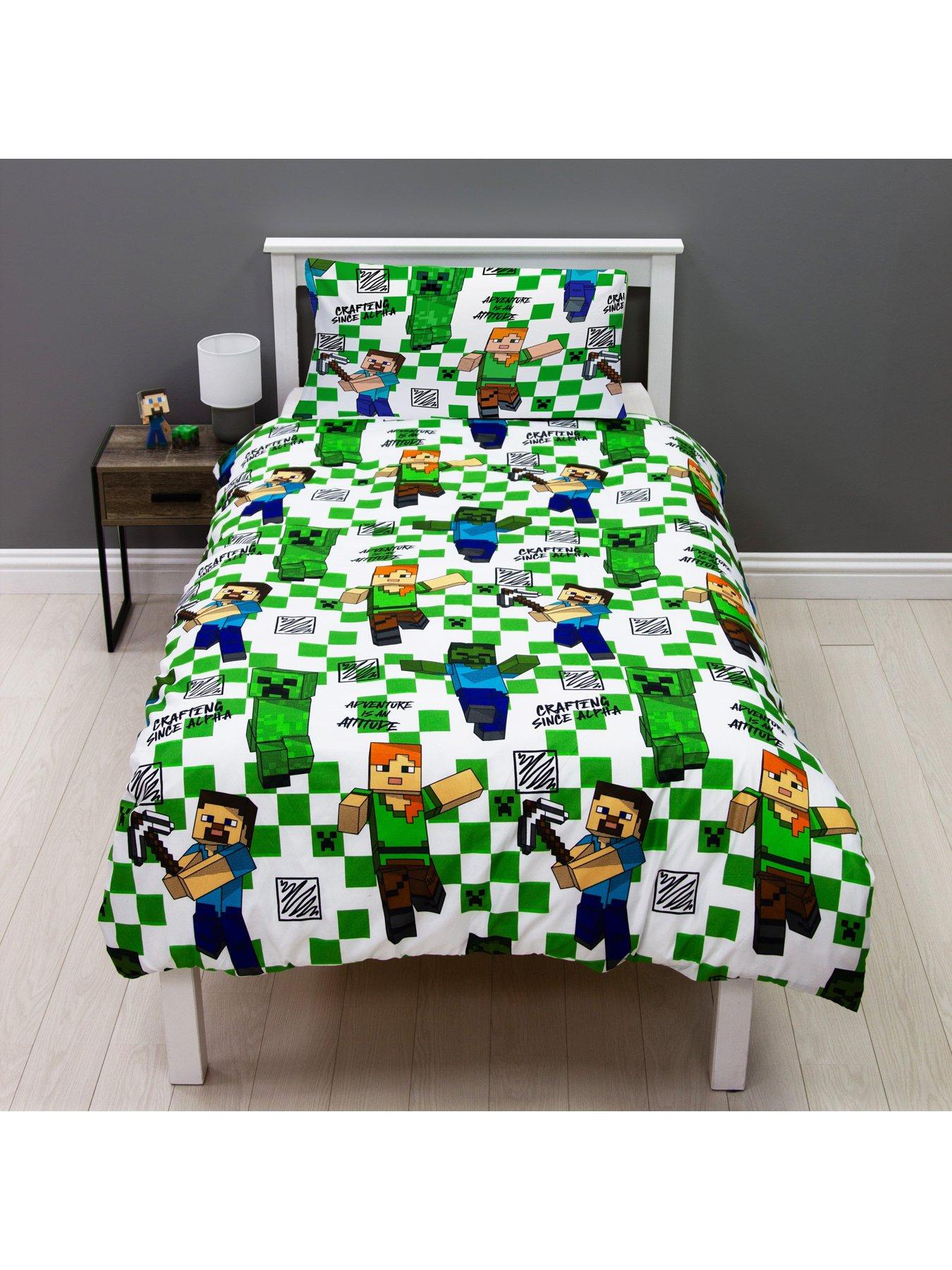 Minecraft Drawn Single Duvet Cover Set - Multi | Very