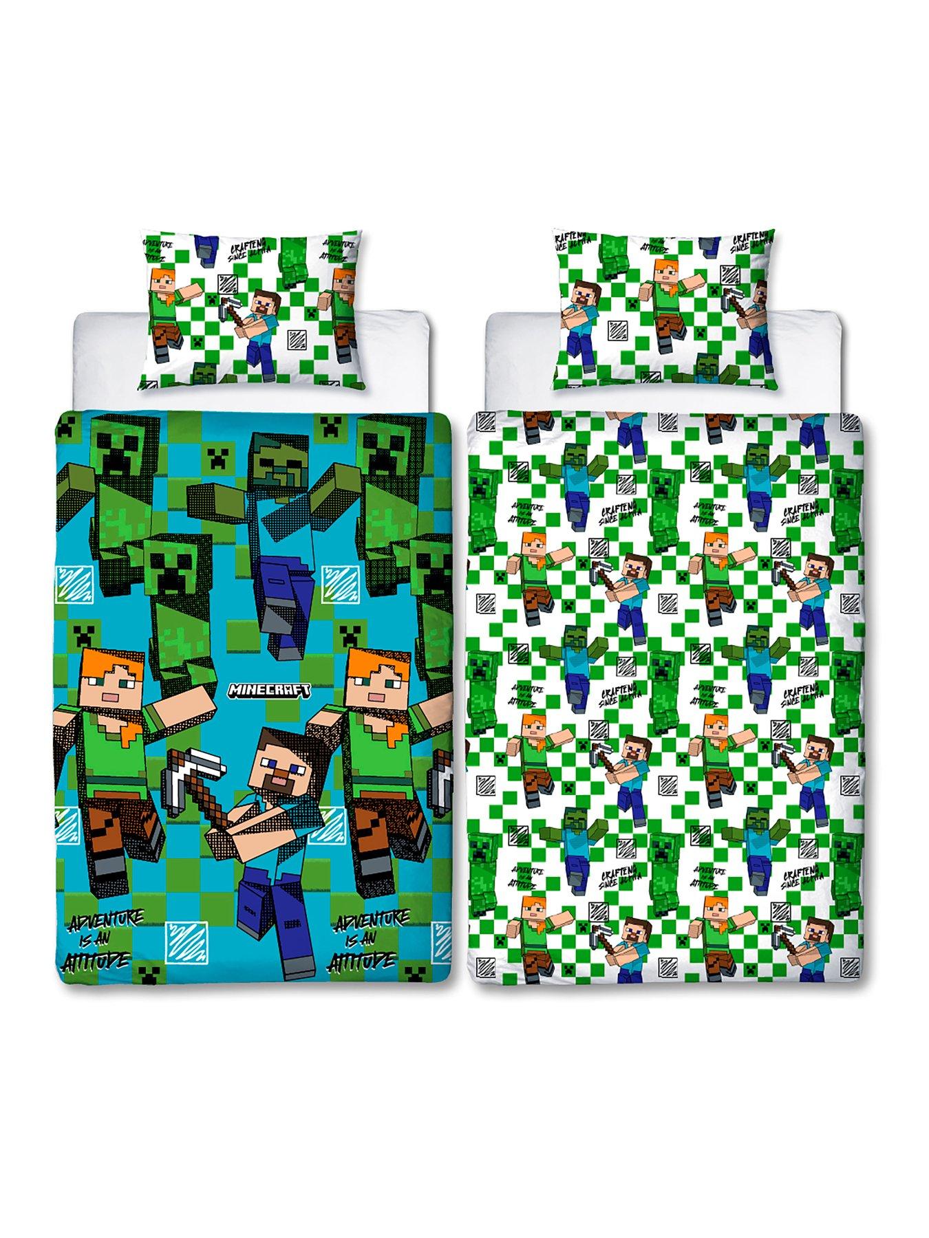 Minecraft Drawn Single Duvet Cover Set - Multi | Very