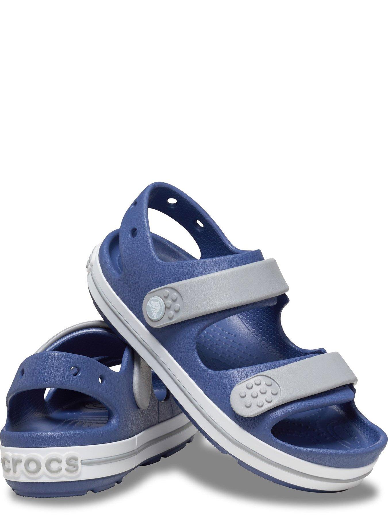 Crocs Bijou Blue / Light Grey Crocband Play Sandal Kids | Very