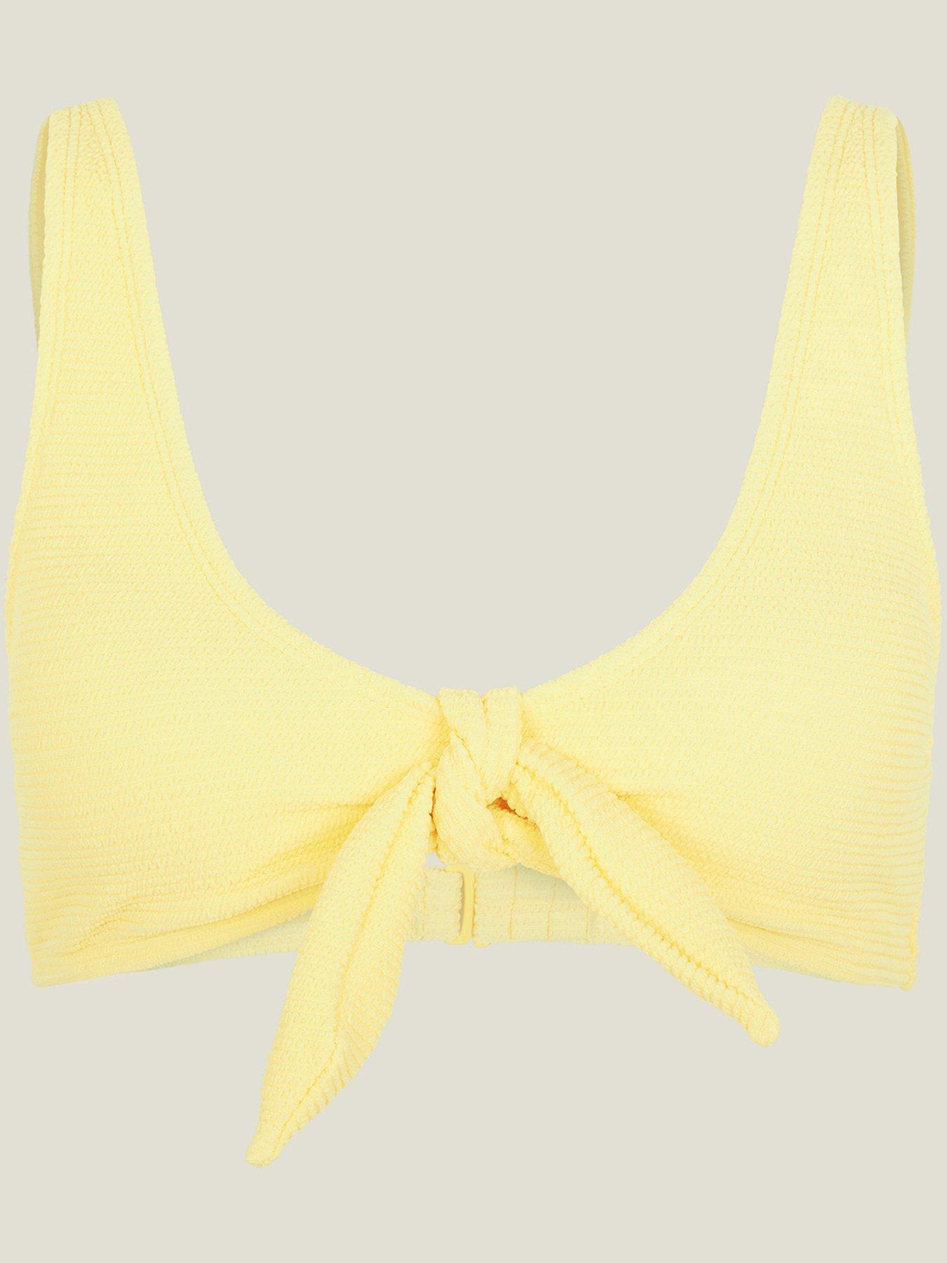 Accessorize Bunny Tie Bikini Top - Green | Very