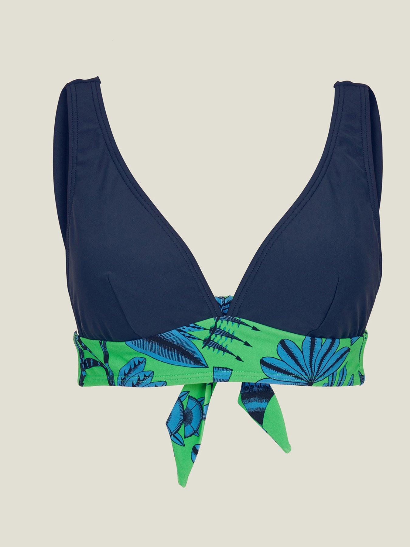 Accessorize Fan Band Bikini Top - Blue | Very