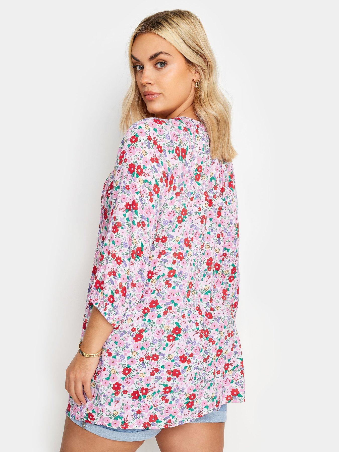 Yours Curve Gypsy Top Vintage Floral | Very.co.uk