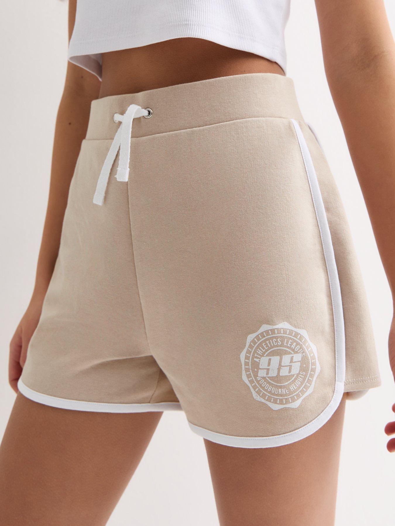 New Look 915 Girls Stone 95 Logo Runner Shorts | Very.co.uk
