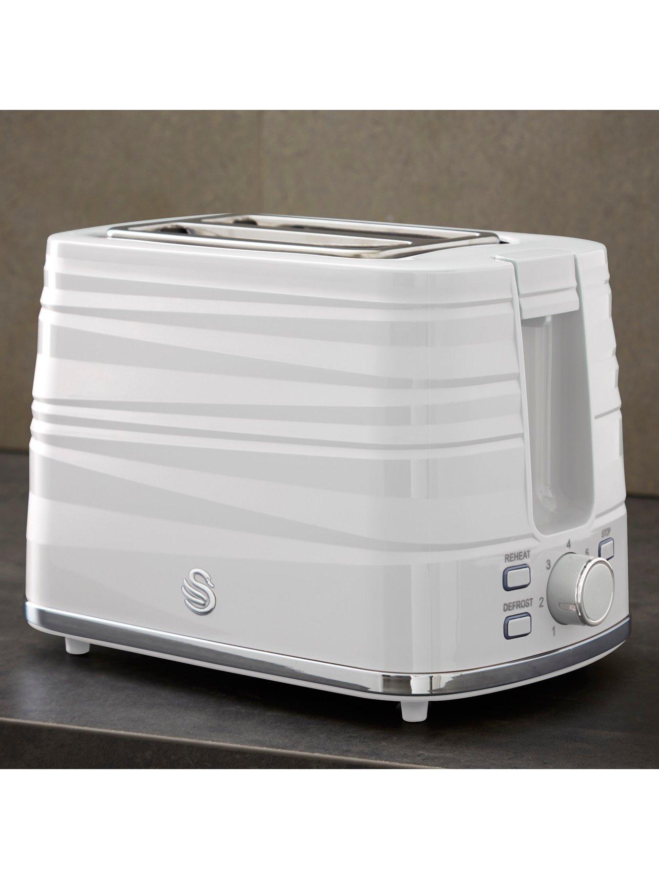 Swan Symphony Kitchen Set, 1.7L Fast Boil Kettle, 300W 2-Slice Toaster ...