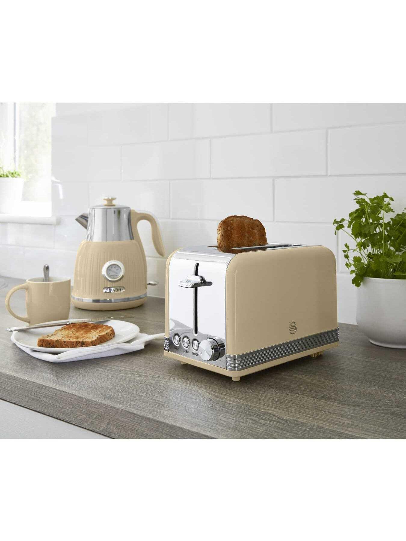 Swan ST19010CN Retro 2-Slice Toaster with Defrost/Reheat/Cancel ...