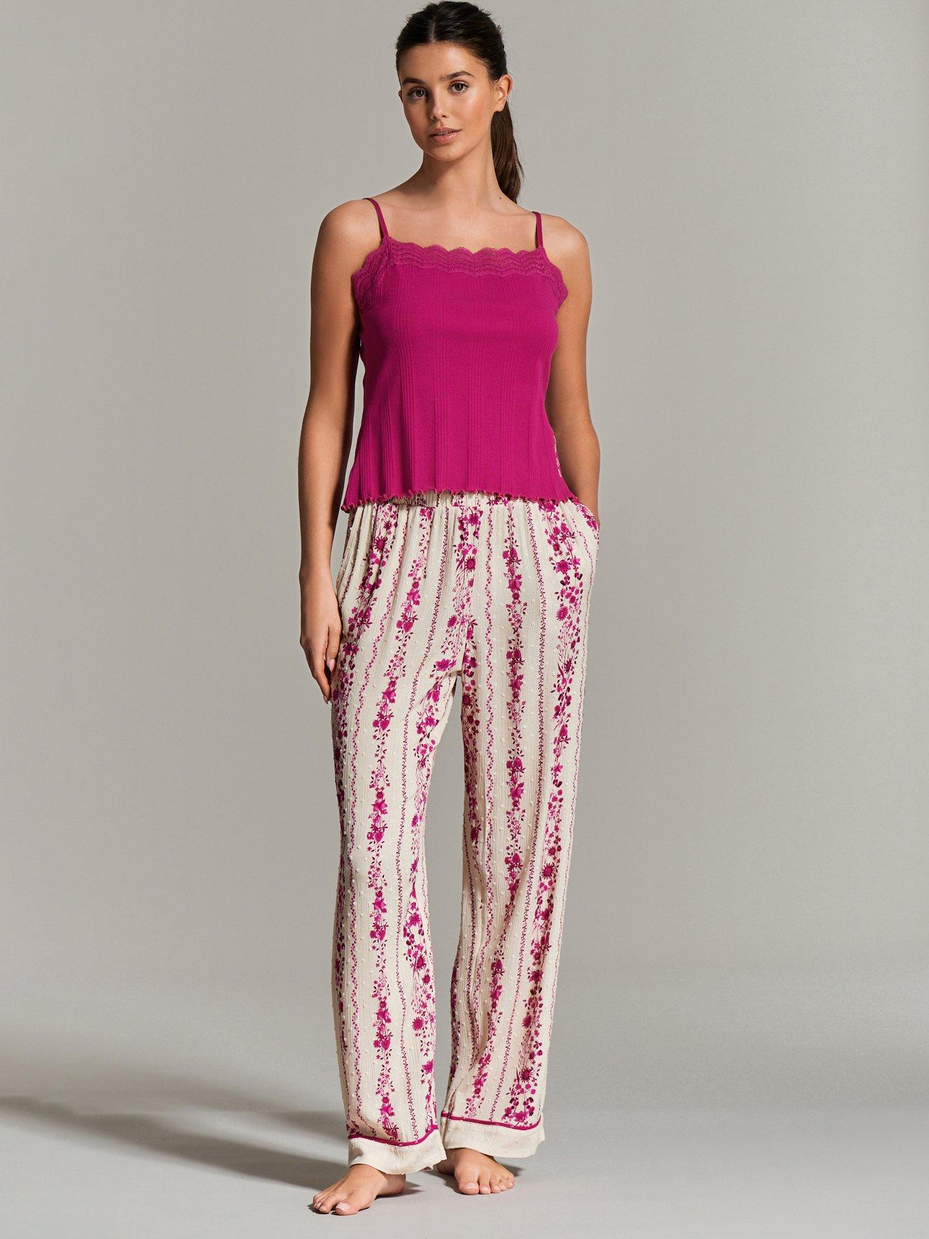 B By Ted Baker B by Baker Geo Floral Lace Cami PJ Set - Purple | Very