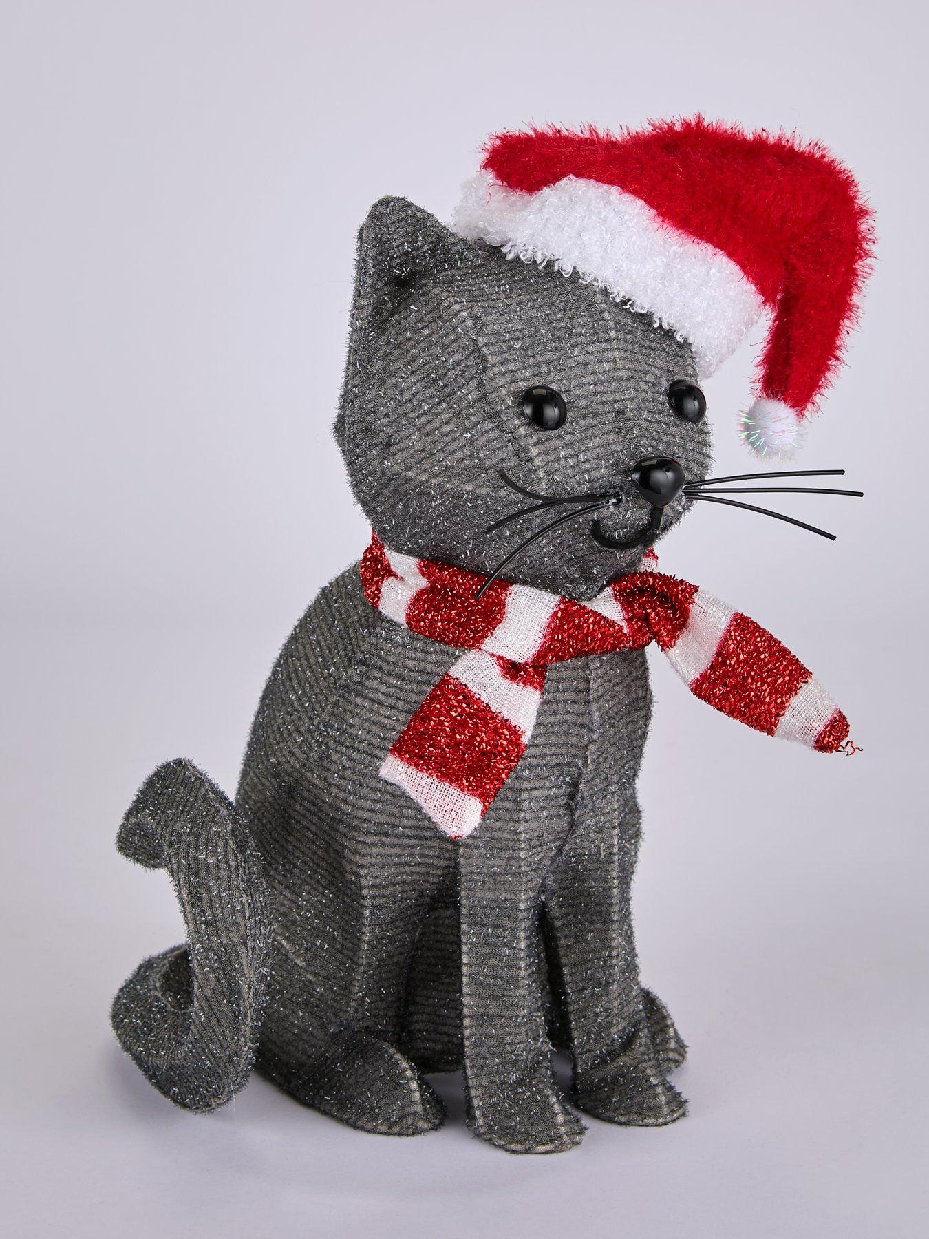 Very Home Halloween and Christmas Light-Up Cat Decoration | Very