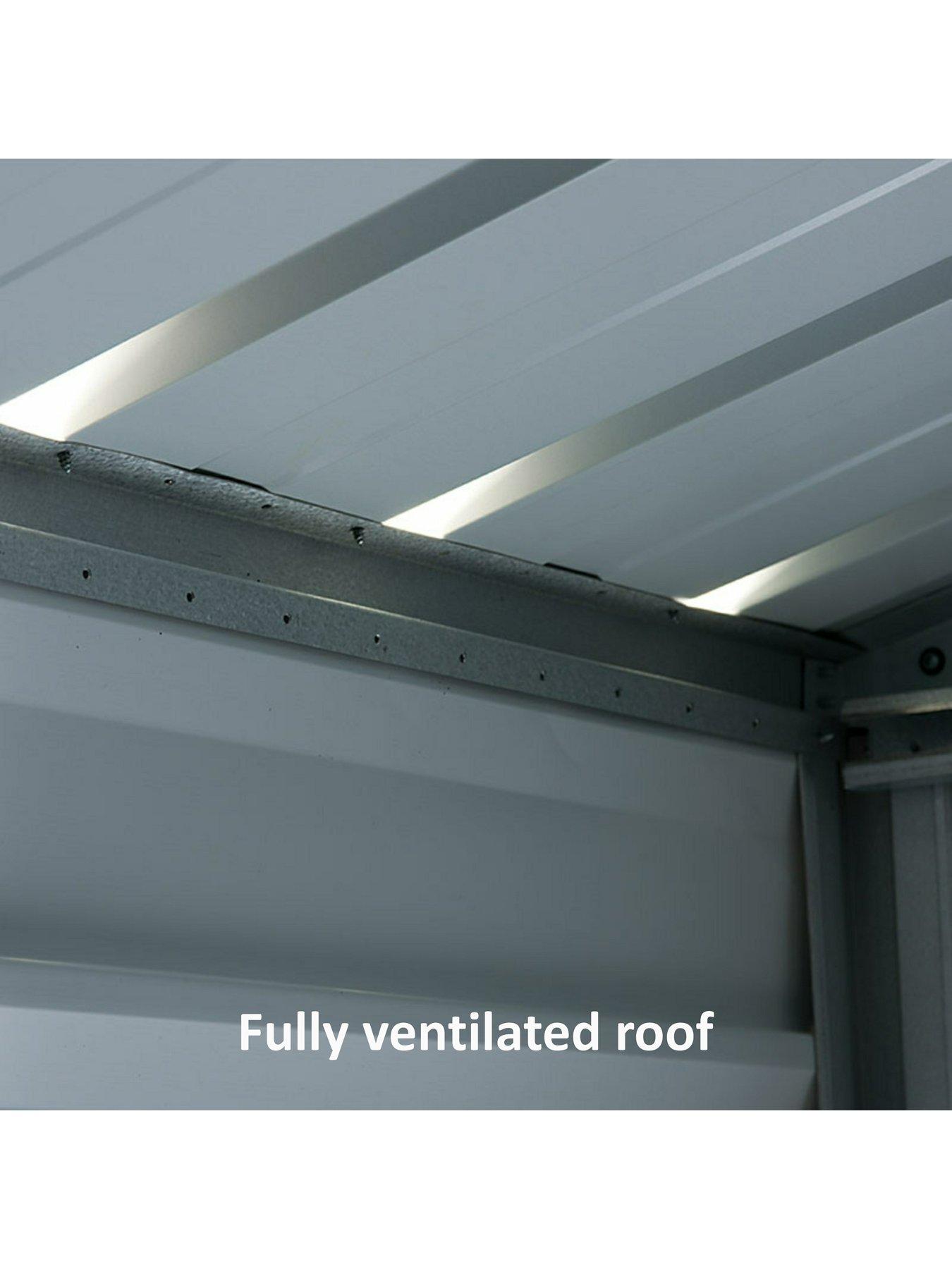 Yardmaster 6ft X 4ft Castleton Pent Roof Metal Shed | Very