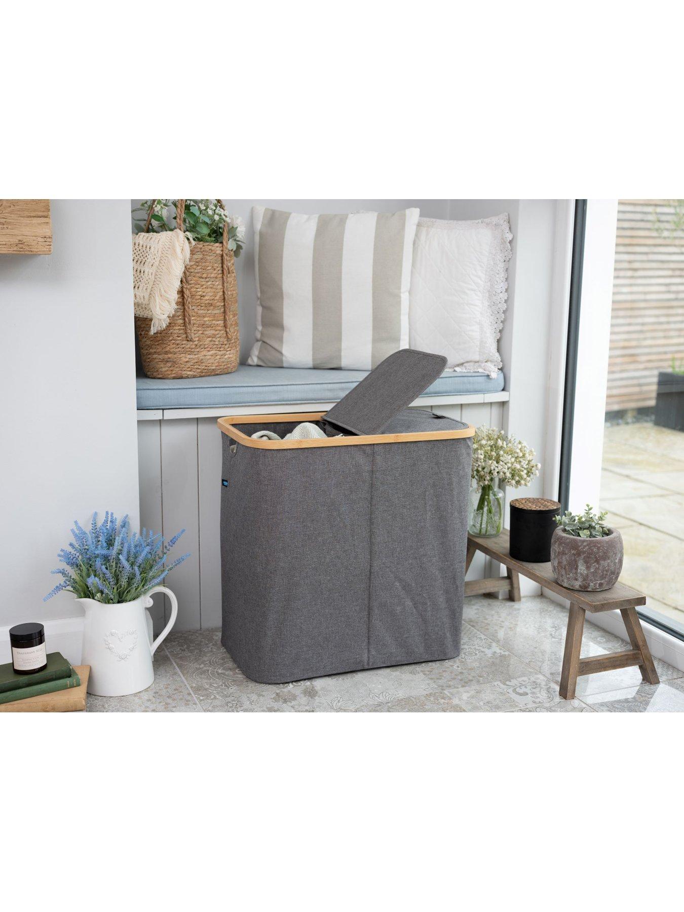 Addis 85-Litre Collapsible Twin Laundry Bin | Very