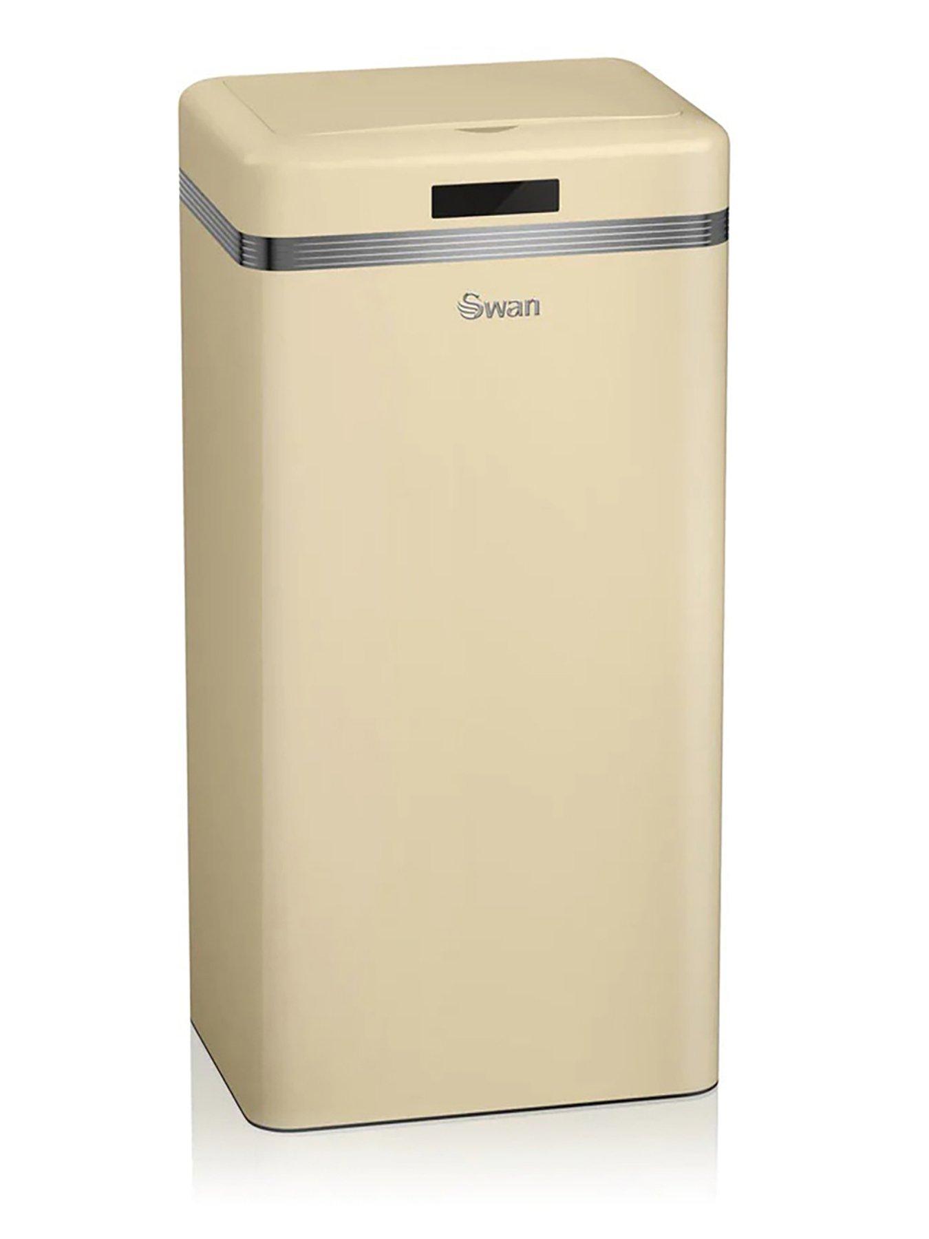 Swan Retro 45-Litre Sensor Bin in Cream | Very