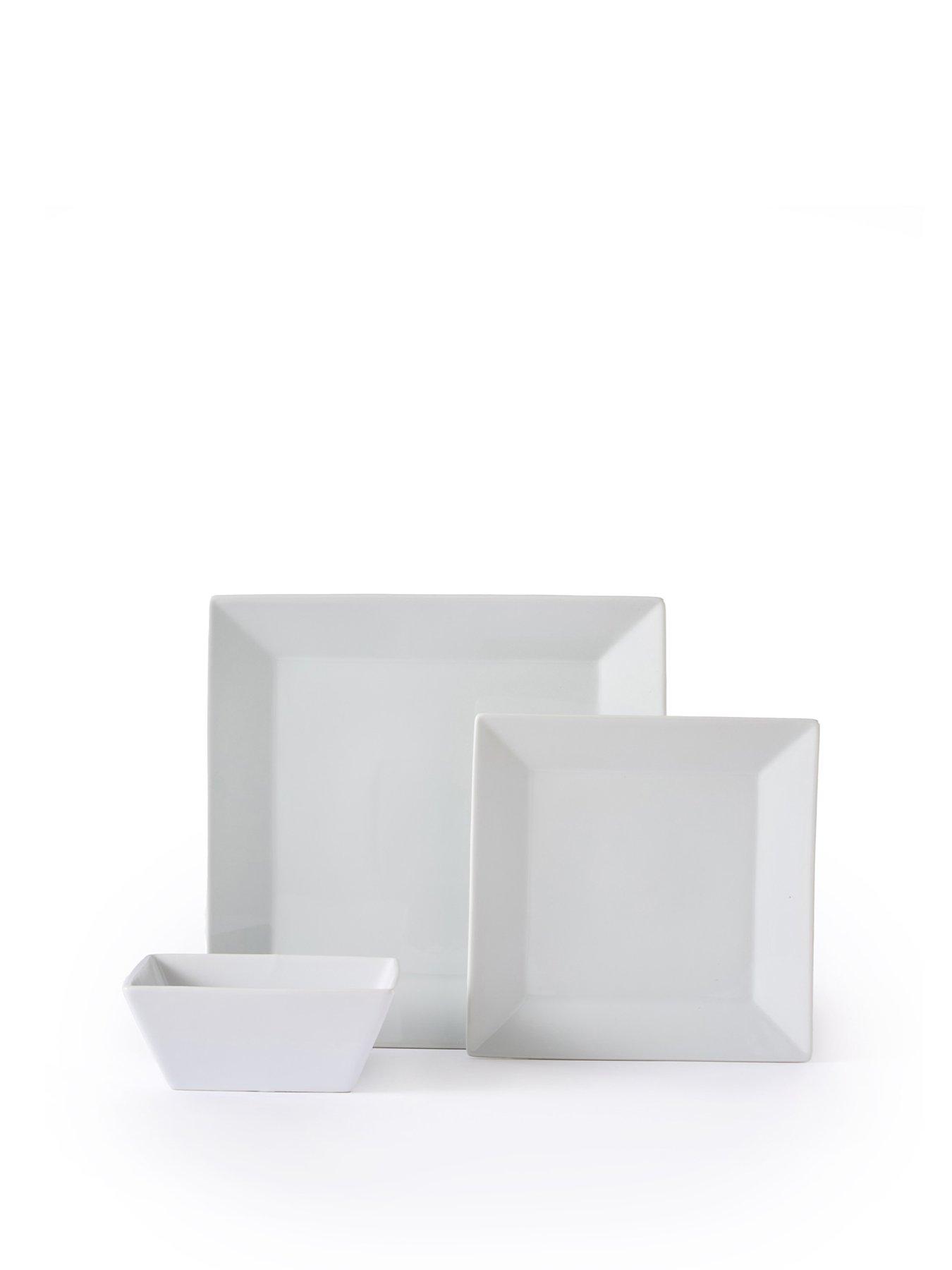 WATERSIDE Soho White 12-Piece Dinner Set | very.co.uk