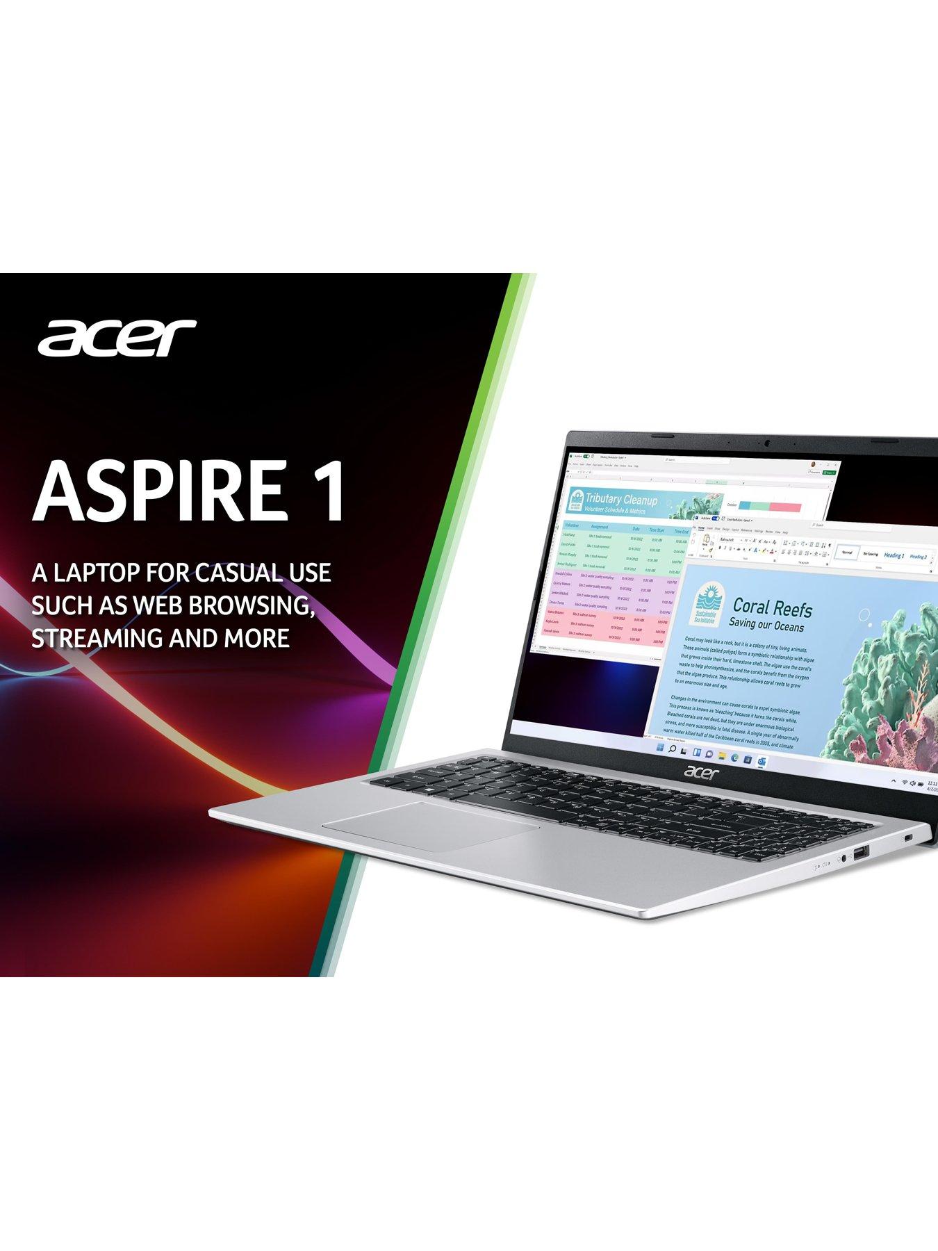 Acer Aspire 1 Laptop - 15.6in FHD, Intel Pentium, 4GB RAM, 128GB SSD ...