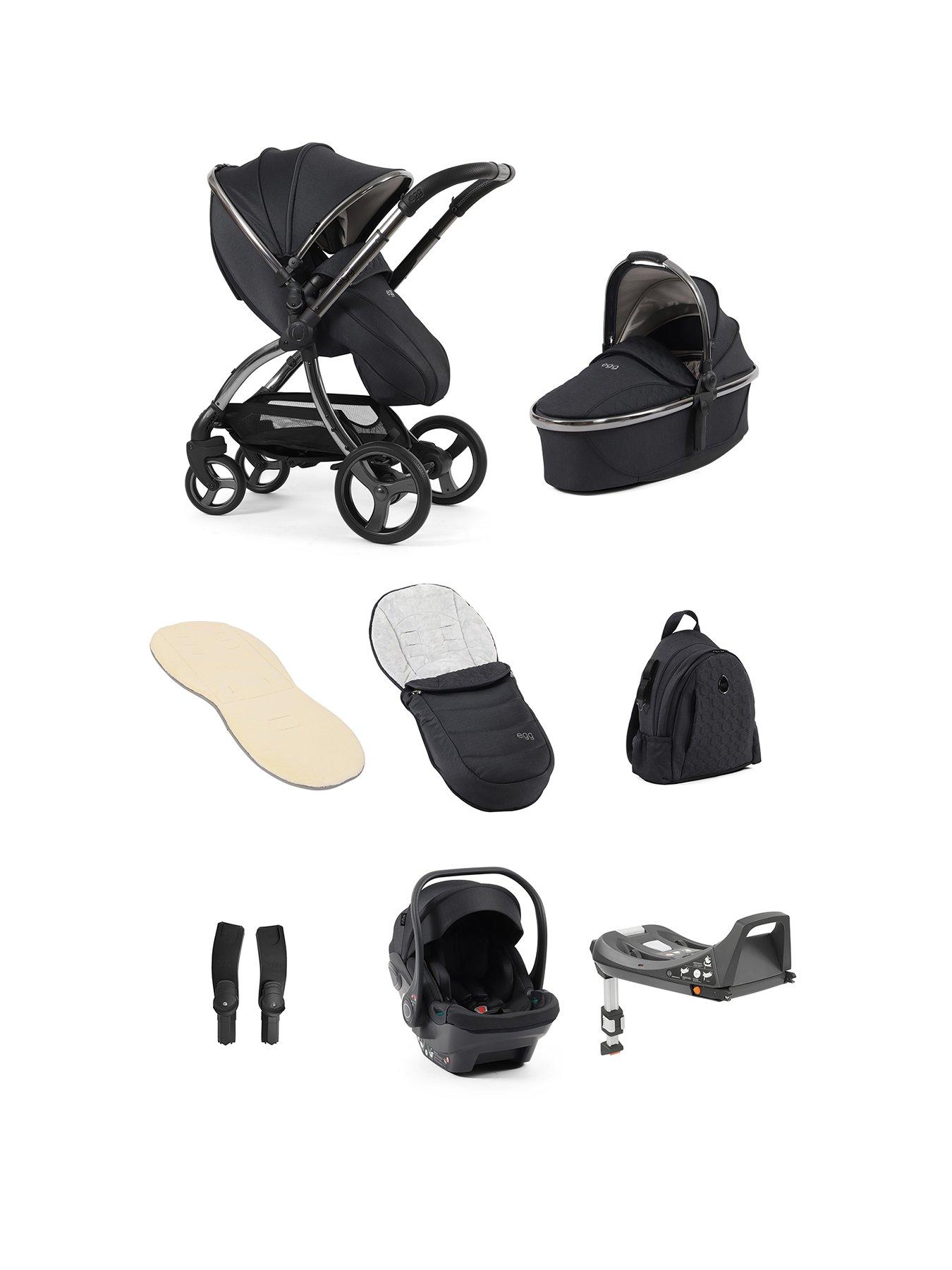 Egg egg3 Luxury Bundle with Egg Shell Car Seat - Carbonite | Very