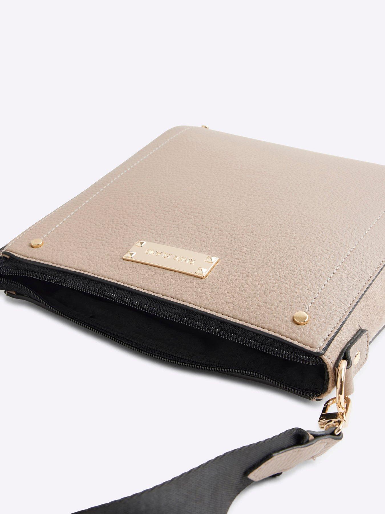 River Island Structured Messenger Bag - Grey | Very