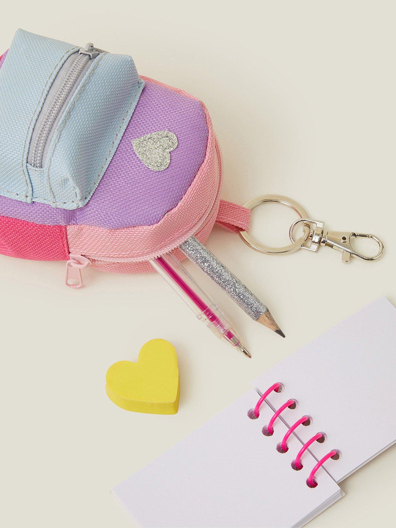 Accessorize Girls Mini Stationery Backpack Keyring - Multi | Very
