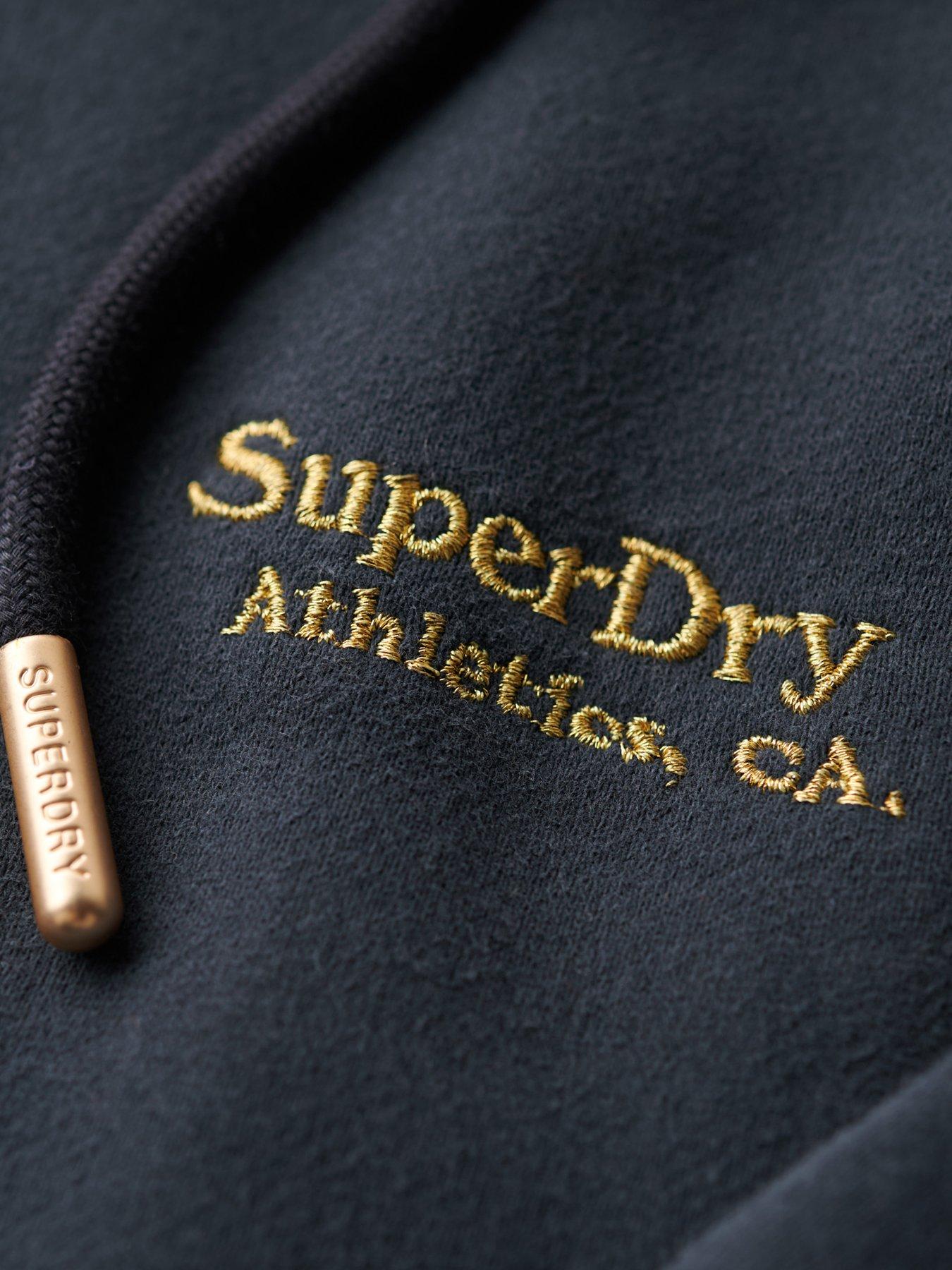 Superdry Essential Logo Zip Hoodie - Navy | Very