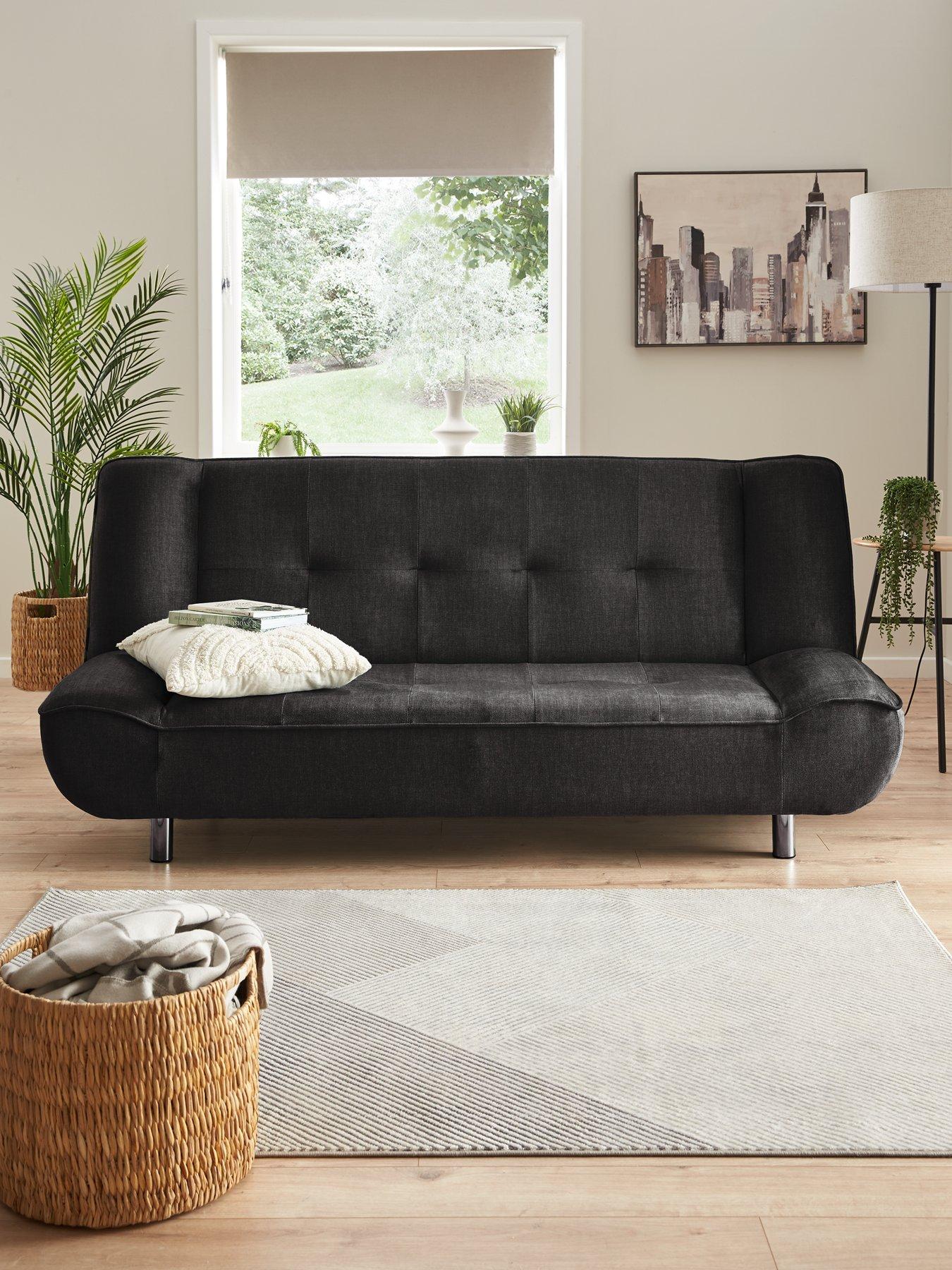 Sofas | Fabric | Black | Fabric Sofas | Sofas, Armchairs & Footstools ...