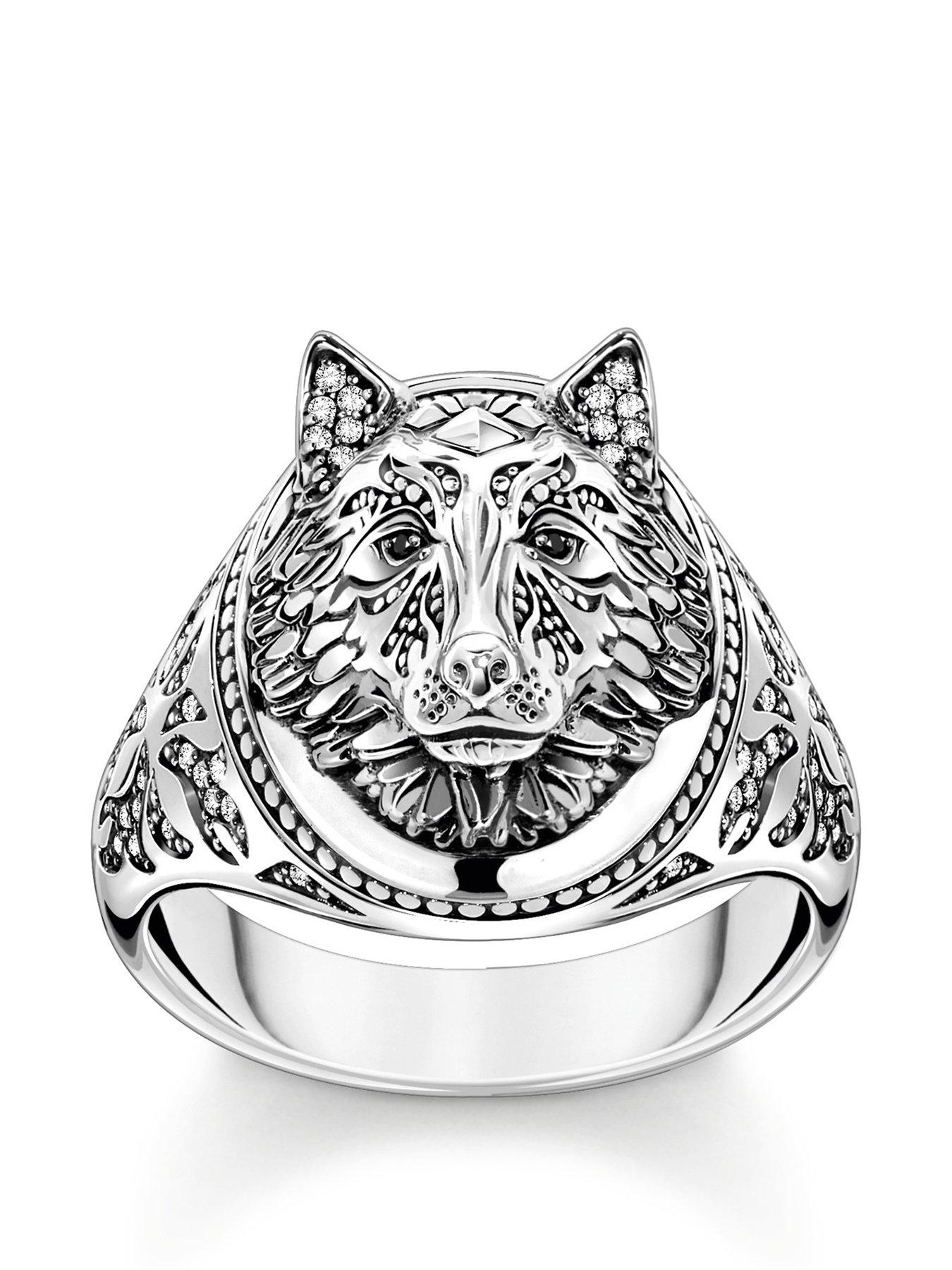 Thomas Sabo Rebel Wolf Signet Ring: Statement of strength and courage ...